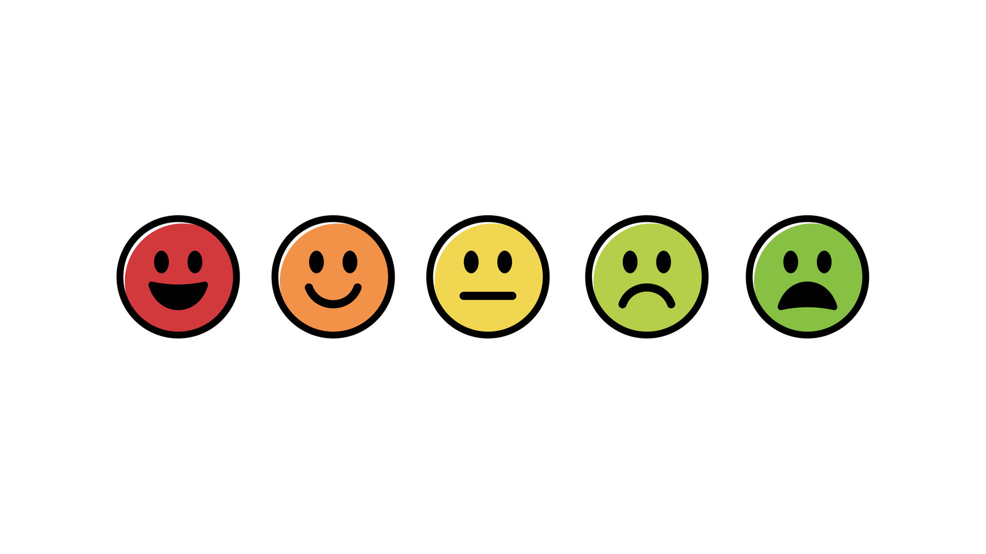 Rating Satisfaction Feedback Emotions Smileys Emoji. 40368885 Vector Art at Vecteezy