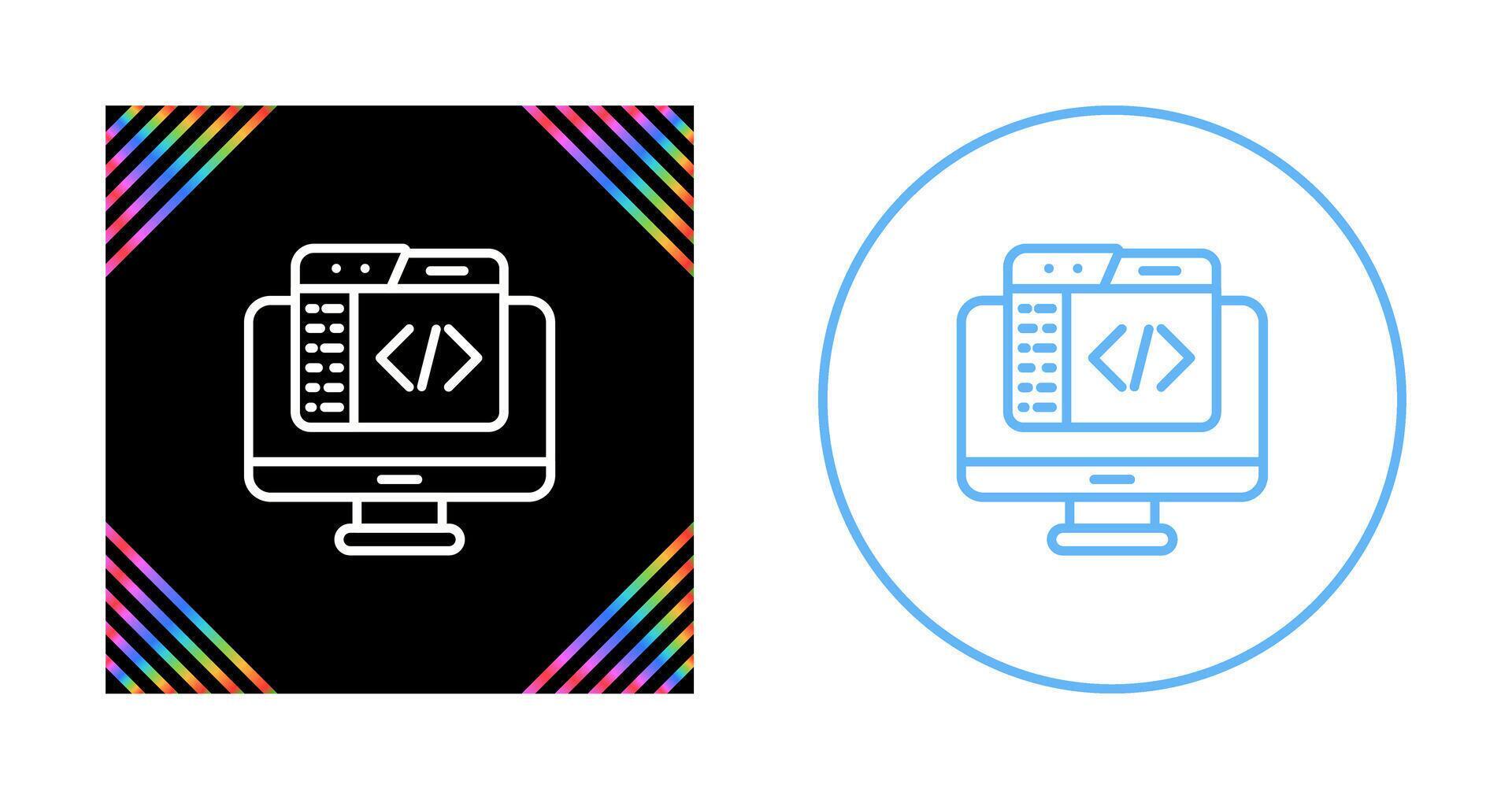 Code Editor Vector Icon 40397085 Vector Art at Vecteezy