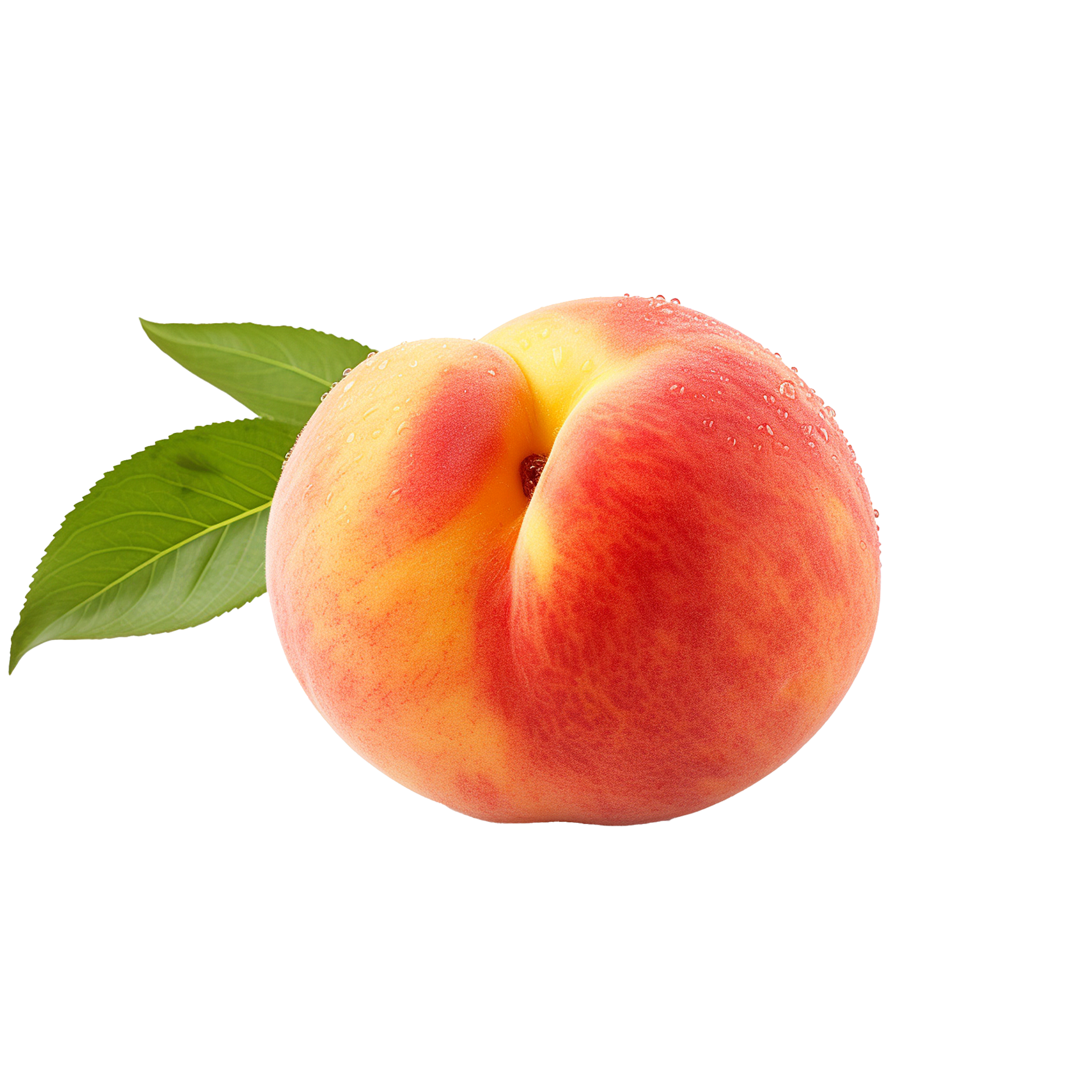 AI generated Fresh peach png isolated on transparent background ...