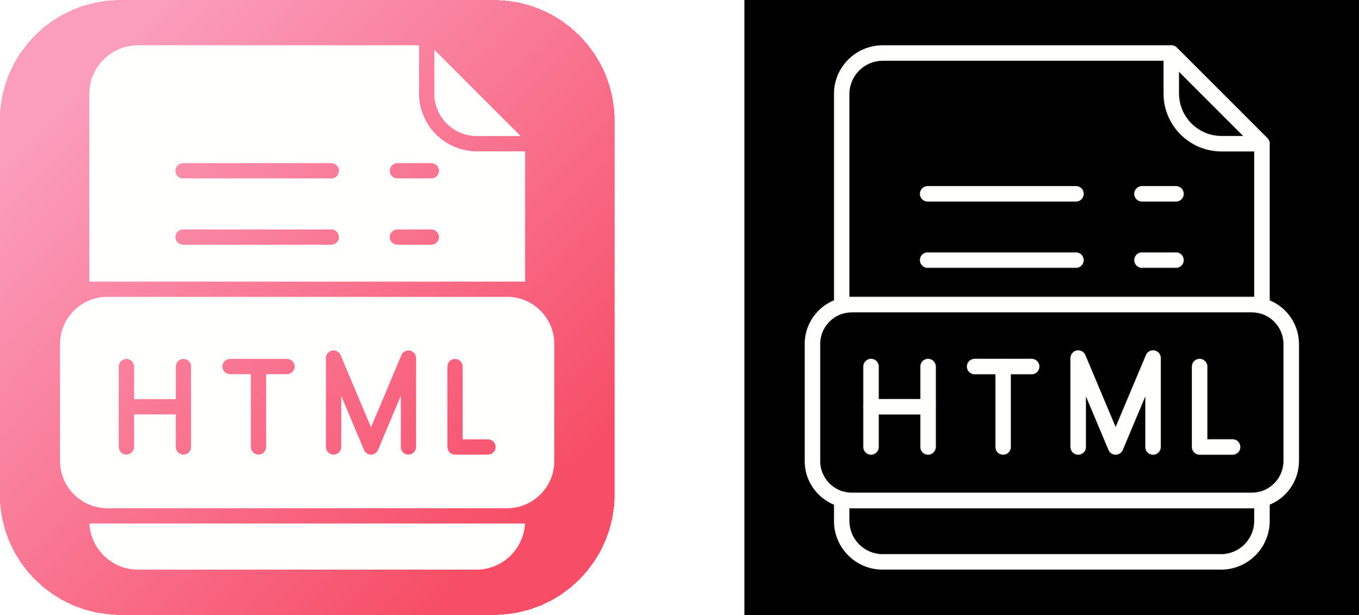 Html Vector Icon 40441484 Vector Art at Vecteezy