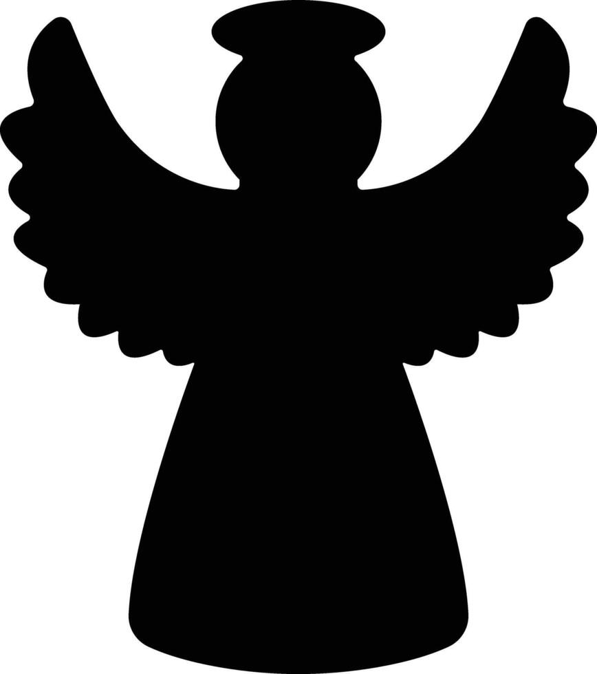 Angels With Wings Icon In Flat Style Isolated On Spread Christmas Angel Icon Holy Angel Sign