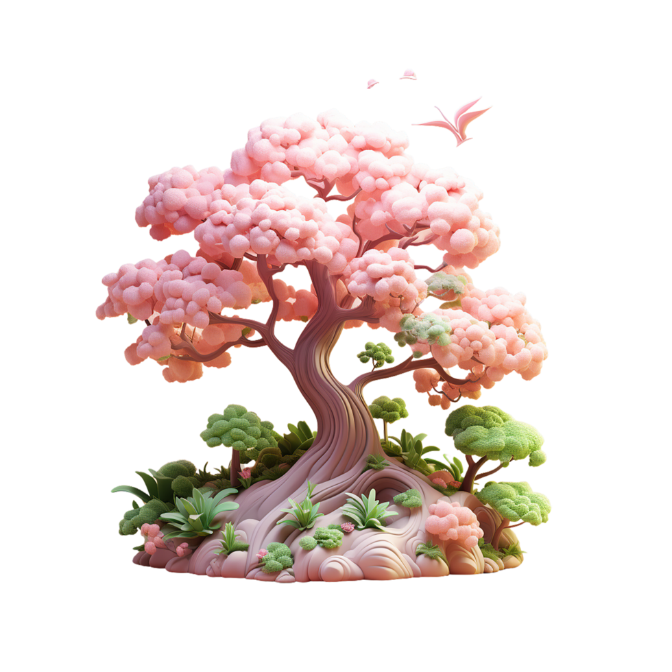 AI generated Tiny cute tree emoji, Tree emoji png 40491927 PNG