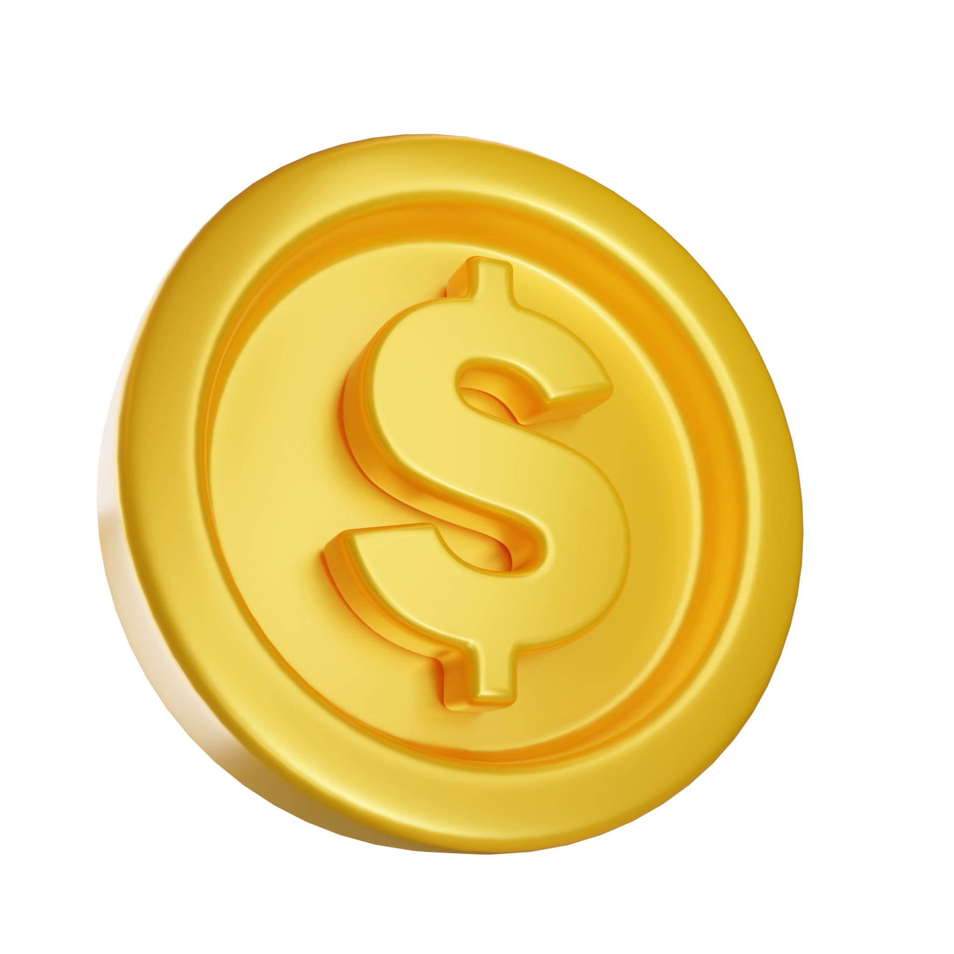 oro moneda 3d hacer en png fondo, dorado efectivo en aislado fondo.3d representación ilustración ...