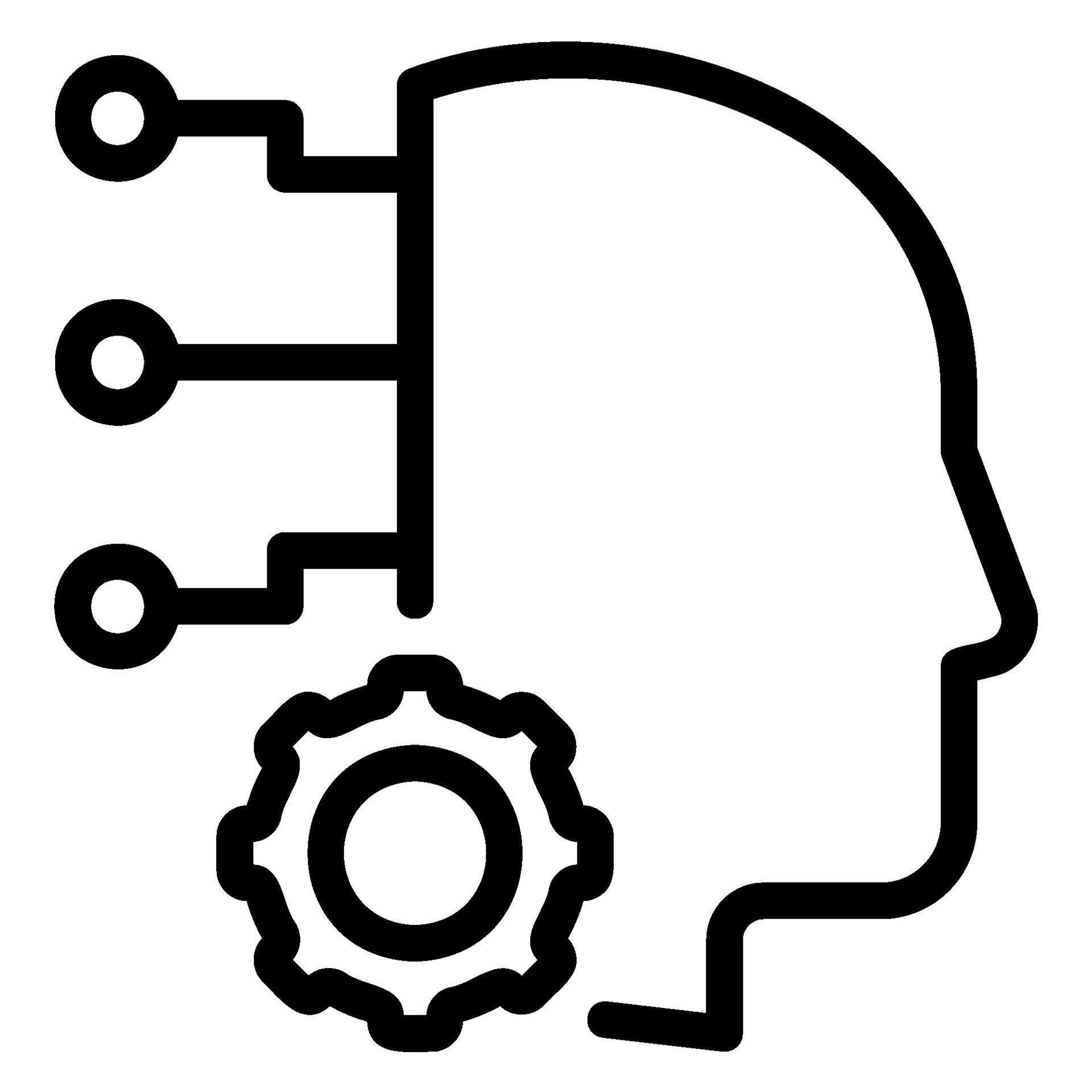 Artificial Neural Network Line Icon 40505980 Vector Art At Vecteezy