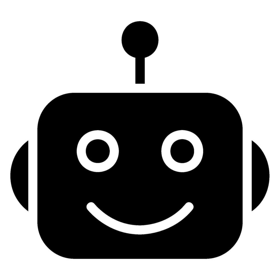 robot glyph icon 40506119 Vector Art at Vecteezy