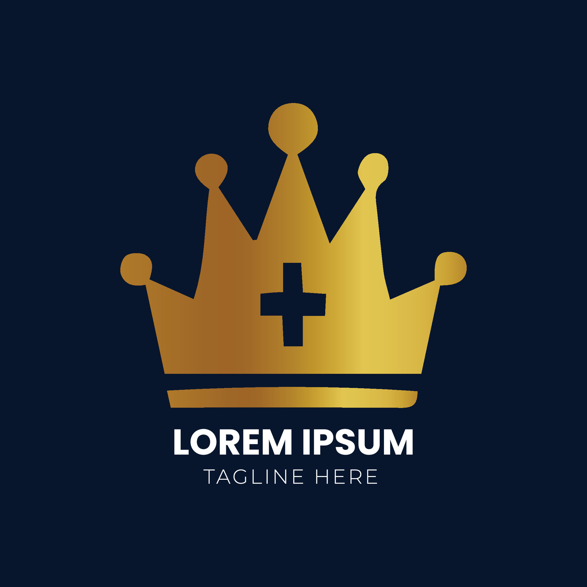 Golden Crown With Gradient Mesh Vector Illustration 40510705 Vector