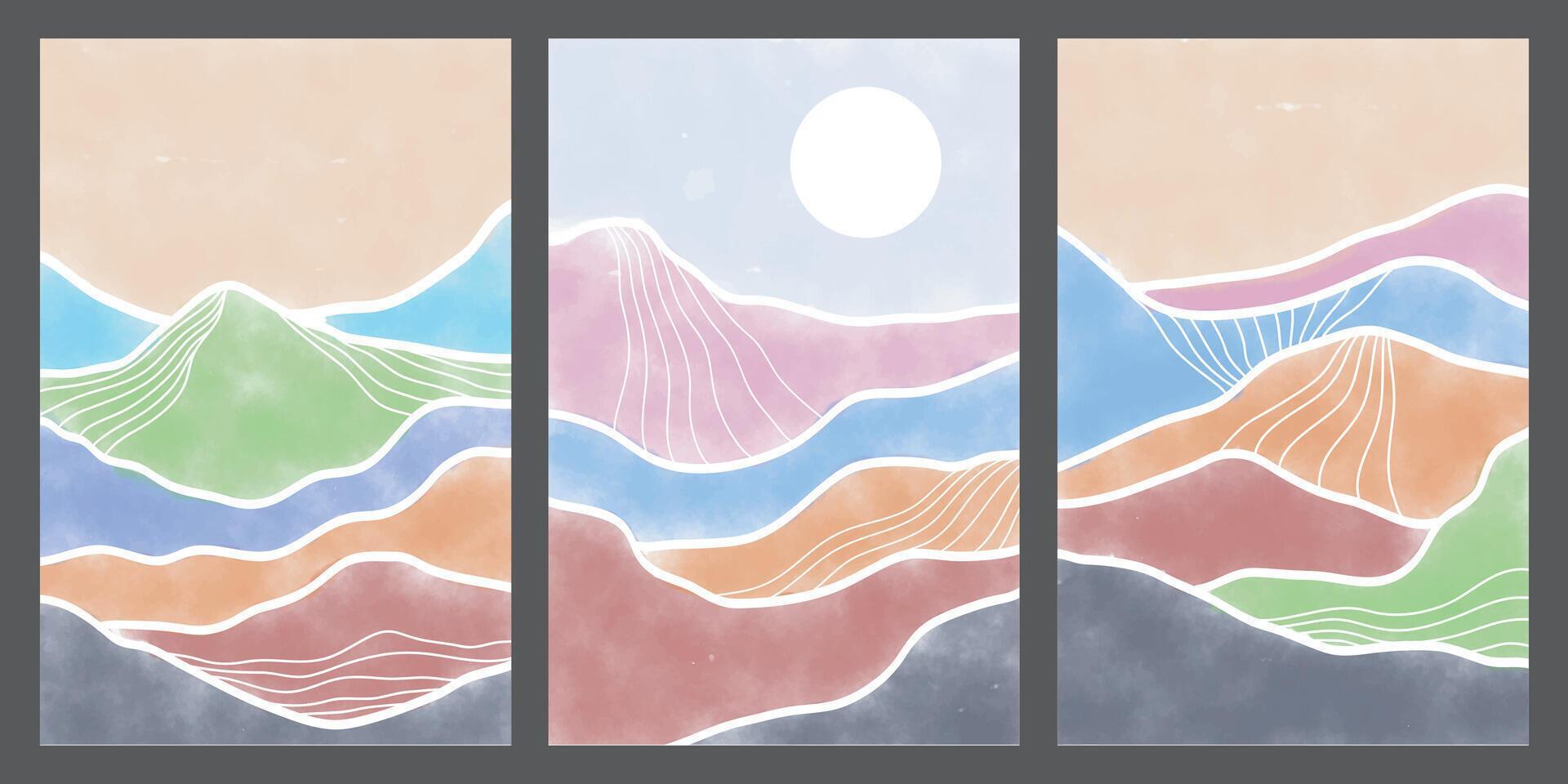 Japanese Background With Line Wave Pattern Vector Abstract Template With Geometric Pattern