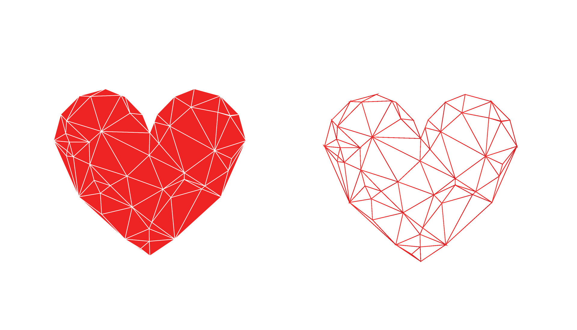 triangular heart shape design vector 40520685 Vector Art at Vecteezy