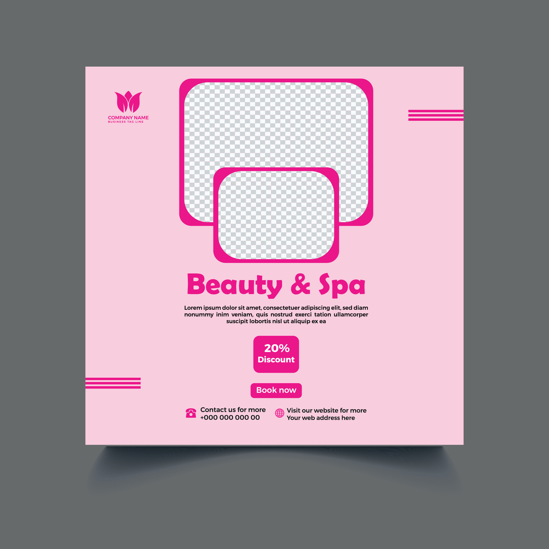 Beauty spa social media template, square banner. 40521914 Vector Art at ... Beauty spa social media template, square banner. 40521914 Vector Art at ...
