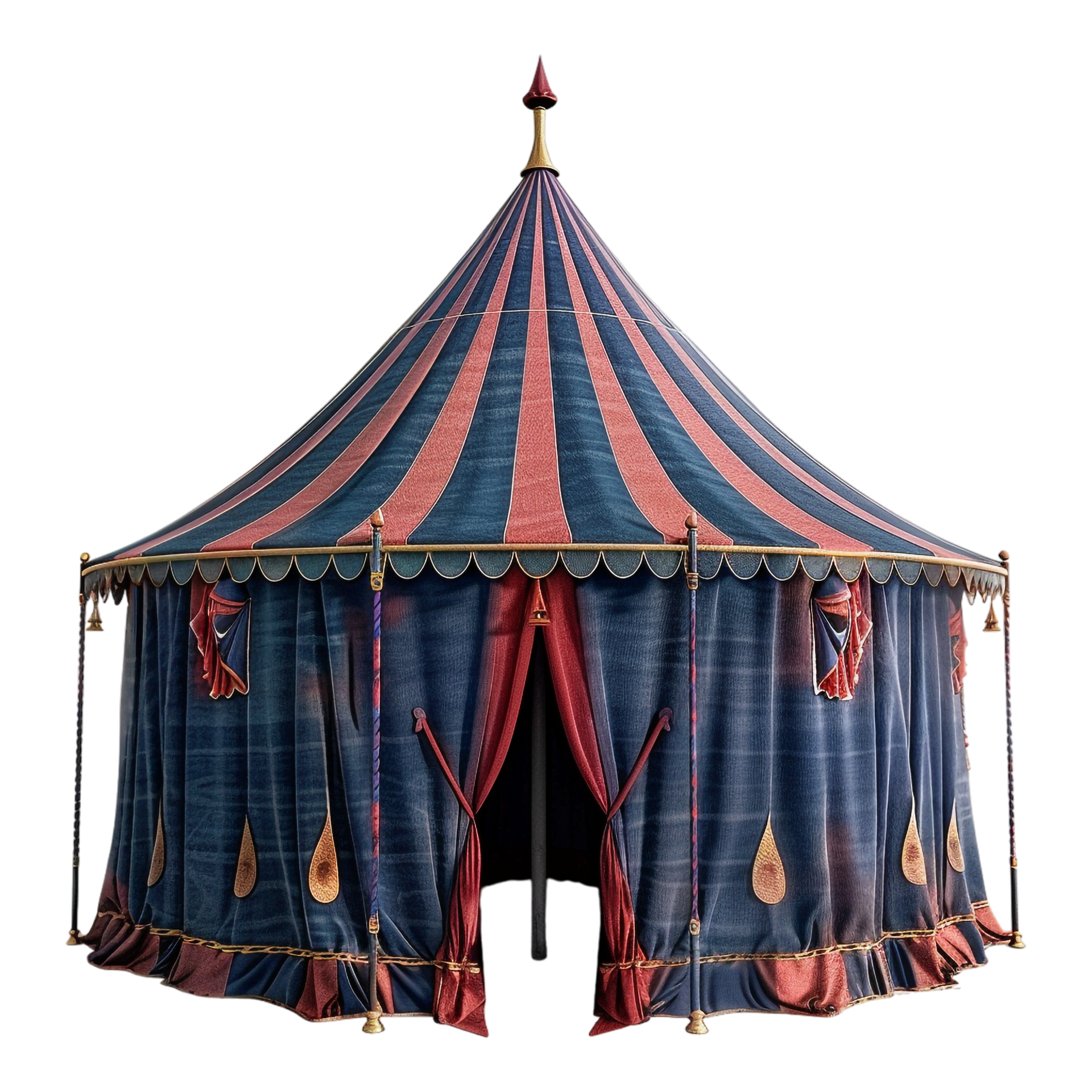 AI generated 3D Rendering of a Circus Tent on Transparent Background ...