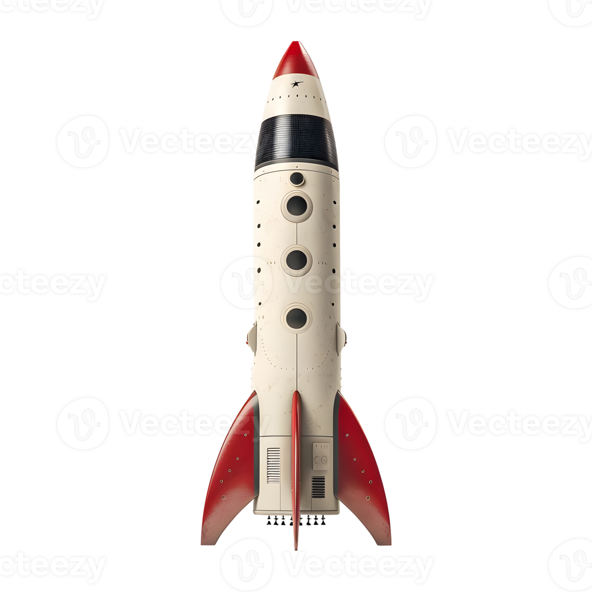 AI generated 3D Rendering of a Space Rocket on Transparent Background ...