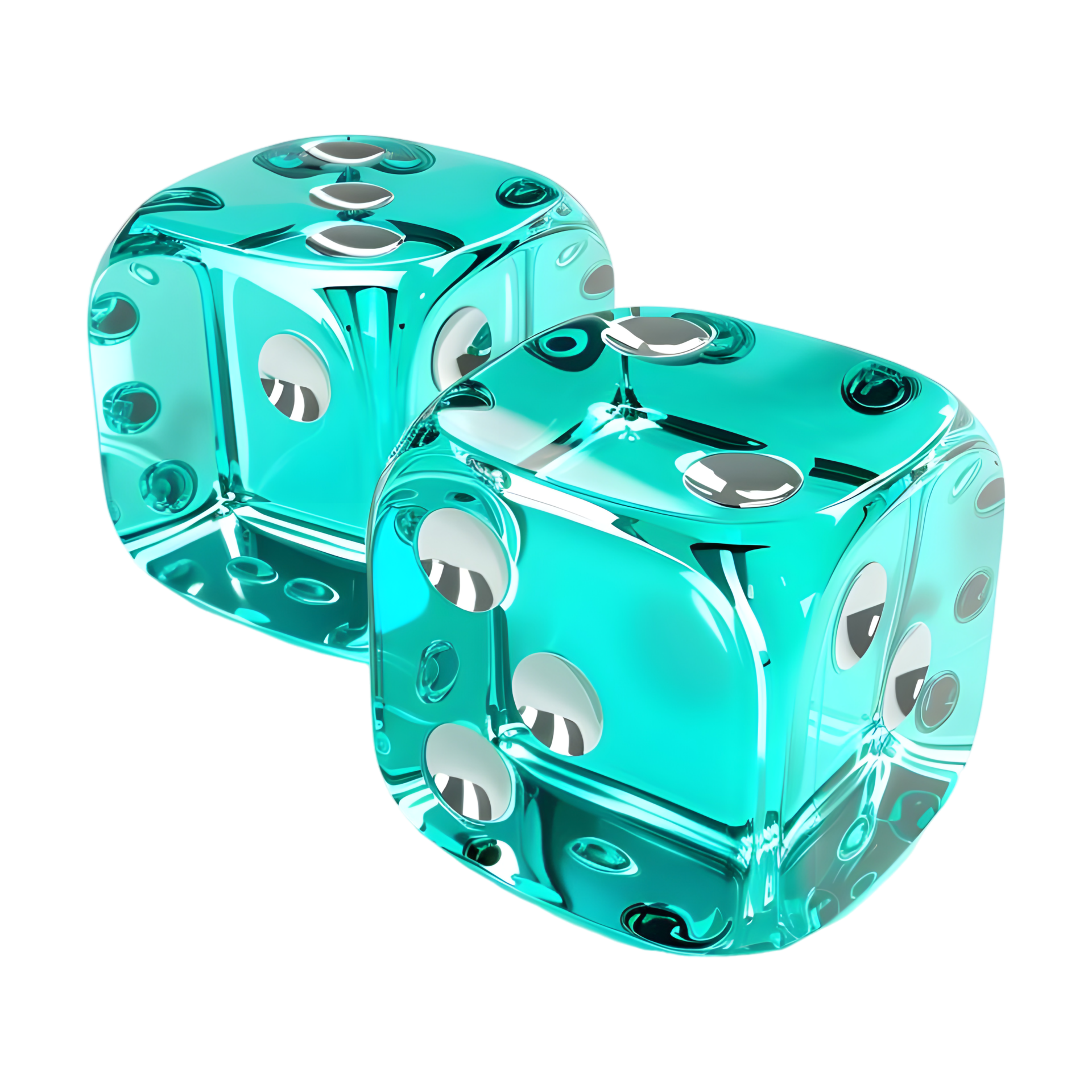 AI generated 3D Rendering of a Ludo Dice on Transparent Background - Ai Generated 40526621 PNG