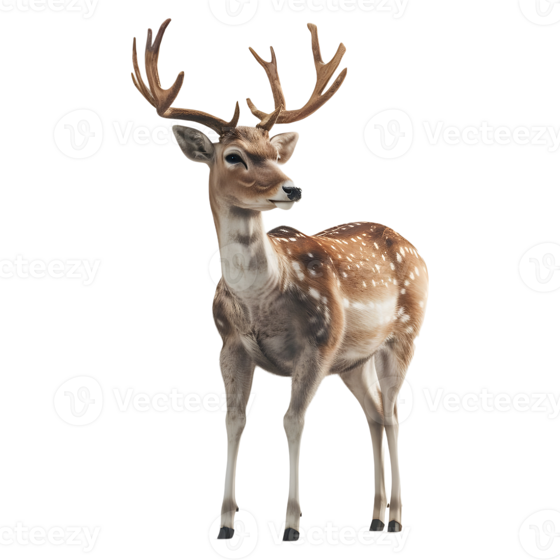 AI generated 3D Rendering of a Jungle Deer on Transparent Background ...