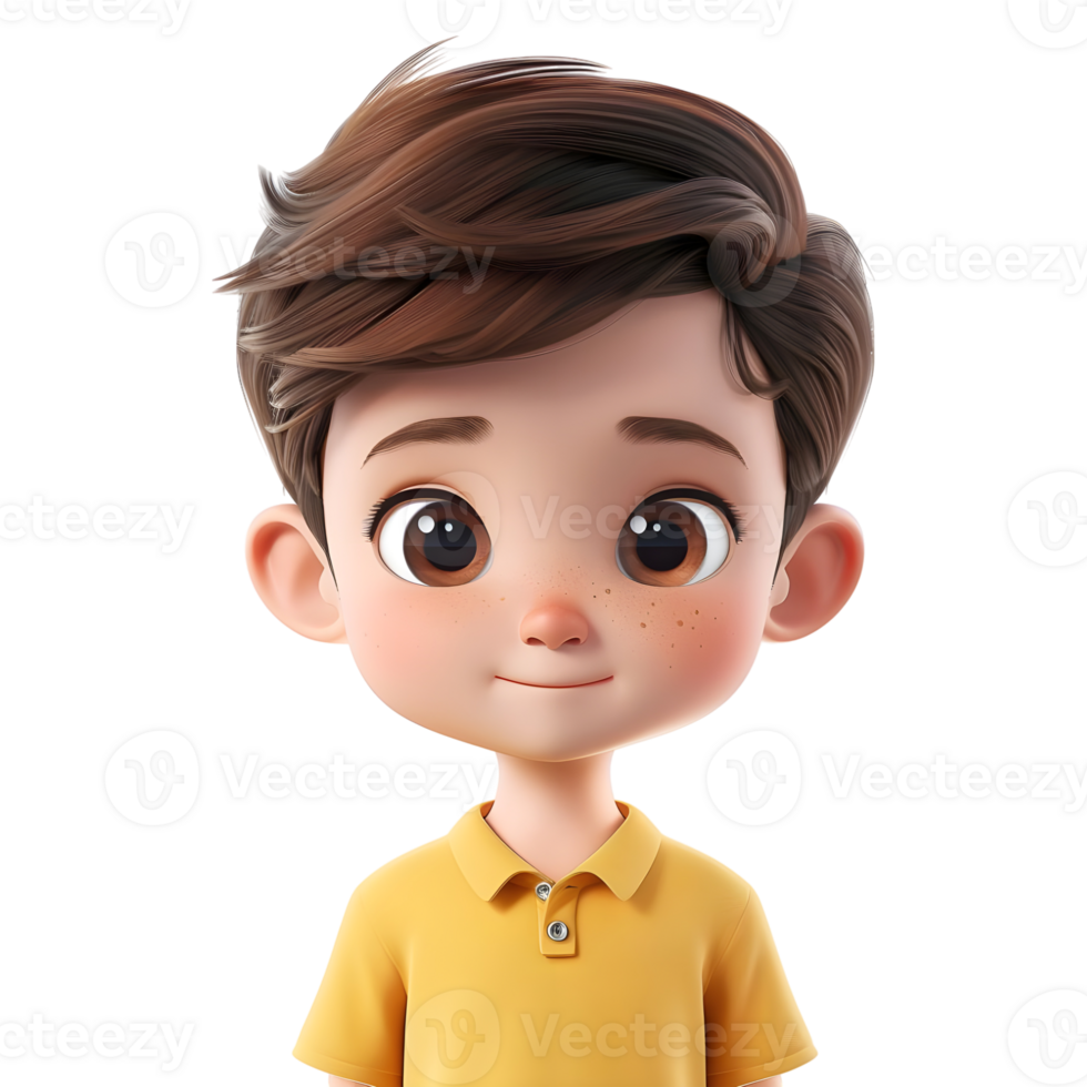 AI generated 3D Rendering of a Toddler Boy Standing and Smiling on ...