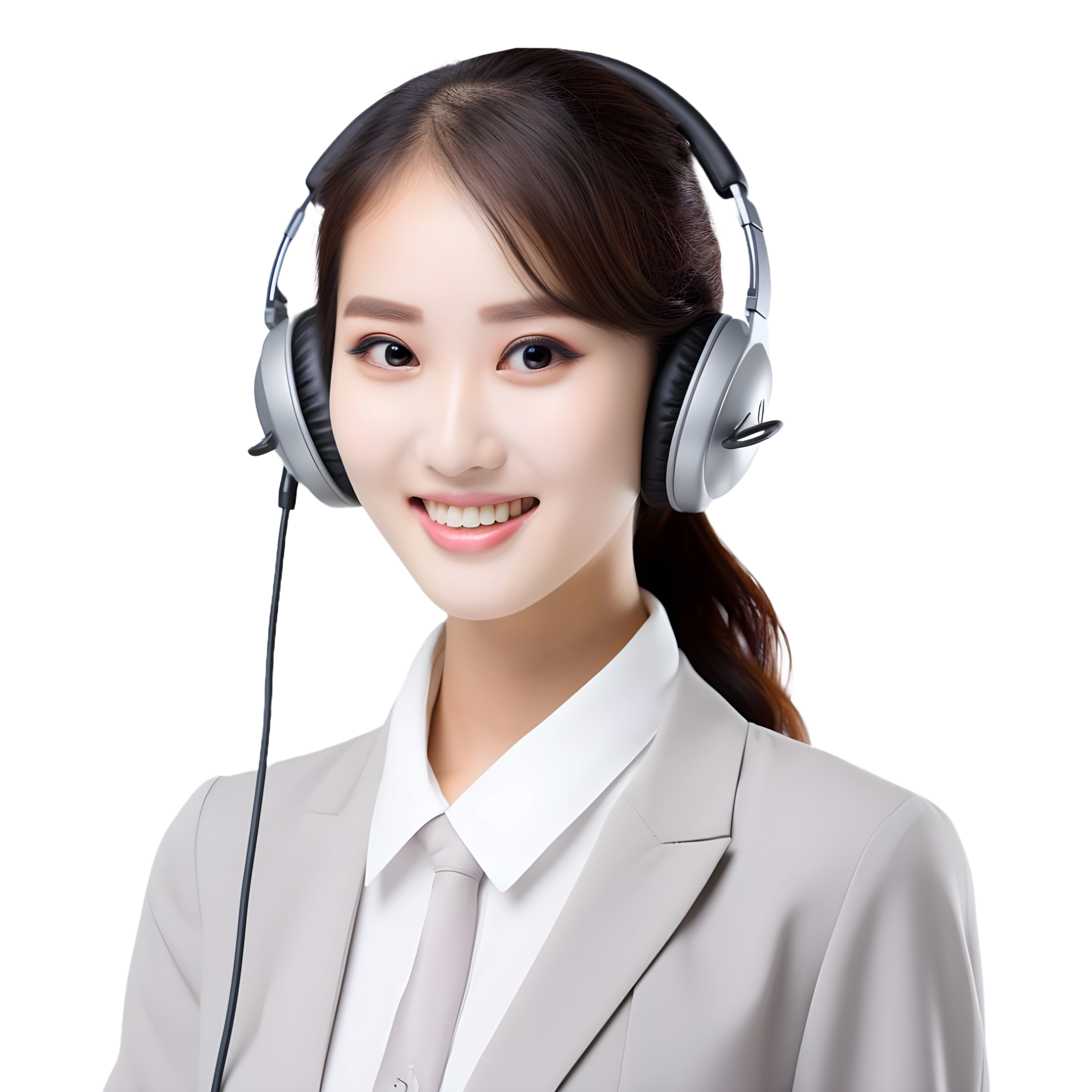 AI generated Young Customer Service Representative on Transparent ... AI generated Young Customer Service Representative on Transparent ...