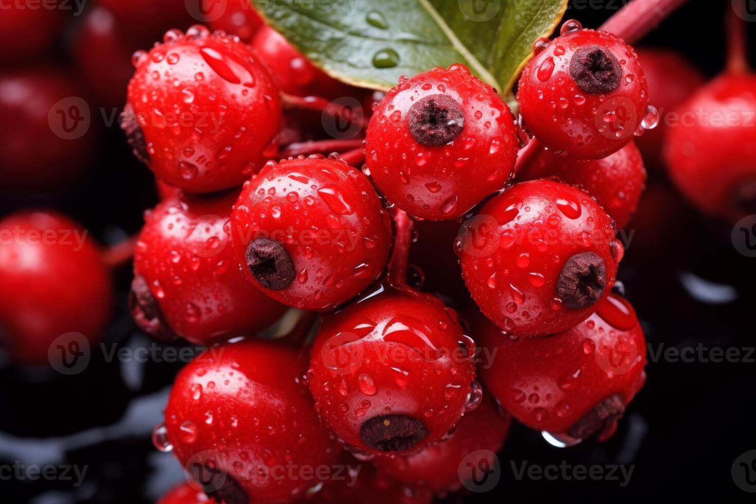 AI generated Luscious Red berries macro. Generate Ai 40535655 Stock ...