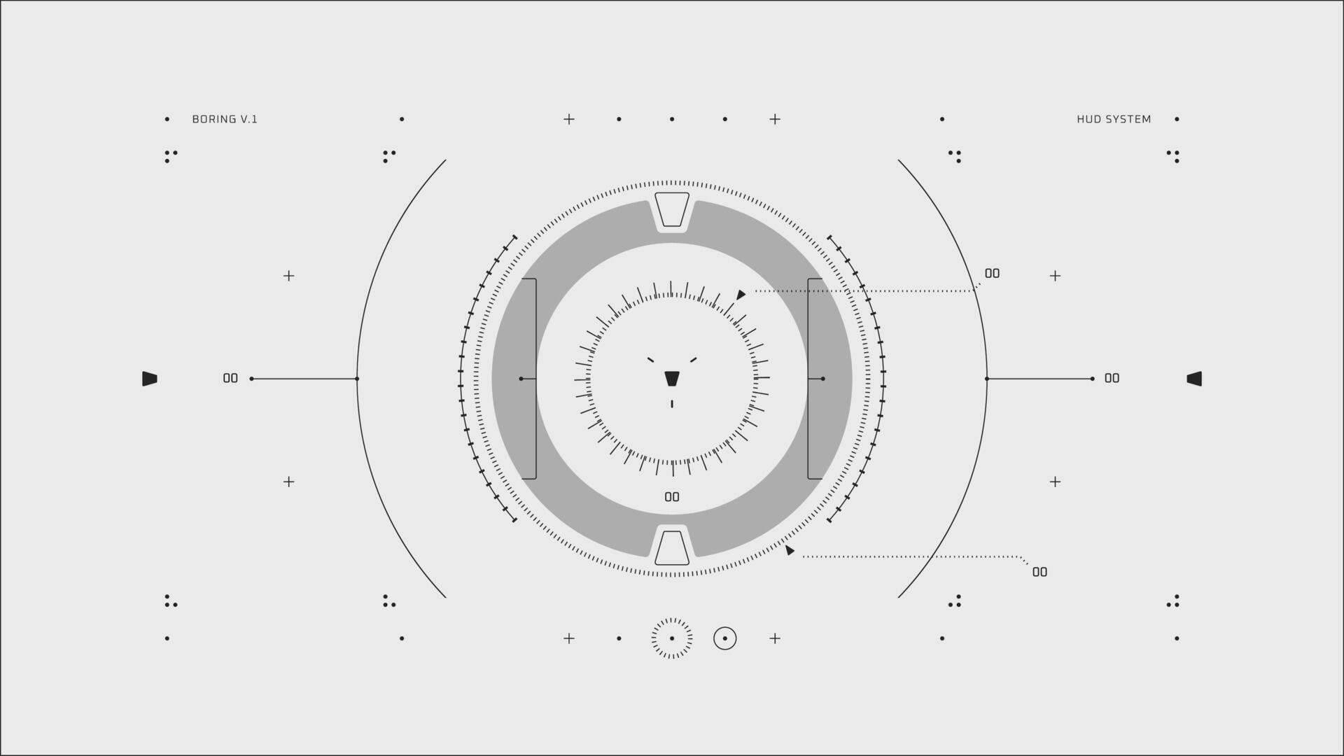 Simple HUD UI design vector 40537194 Vector Art at Vecteezy