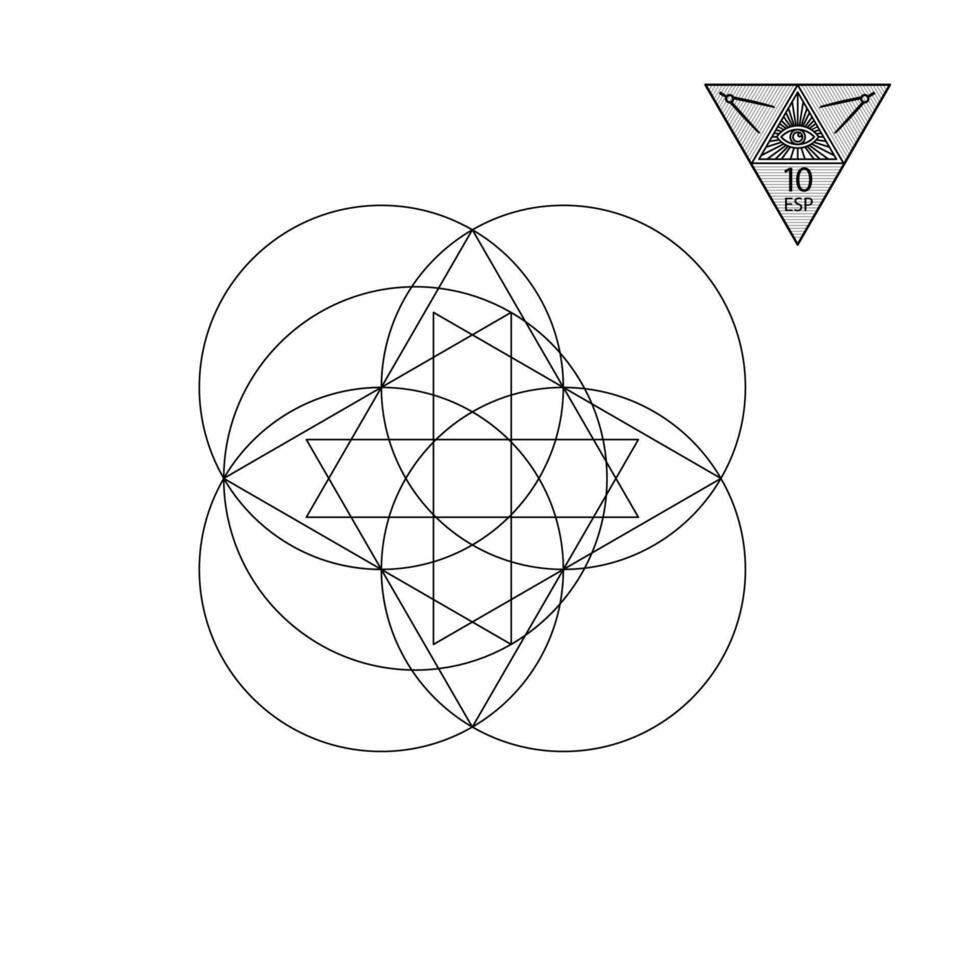 Sacred Geometry Vector Illustration Isolated 40539015 Vector Art At Vecteezy