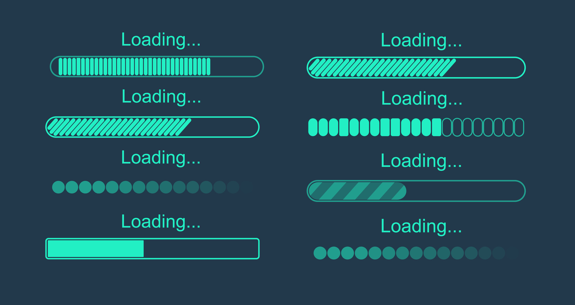 Futuristic progress loading bar. Set 40539118 Vector Art at Vecteezy Futuristic progress loading bar. Set 40539118 Vector Art at Vecteezy