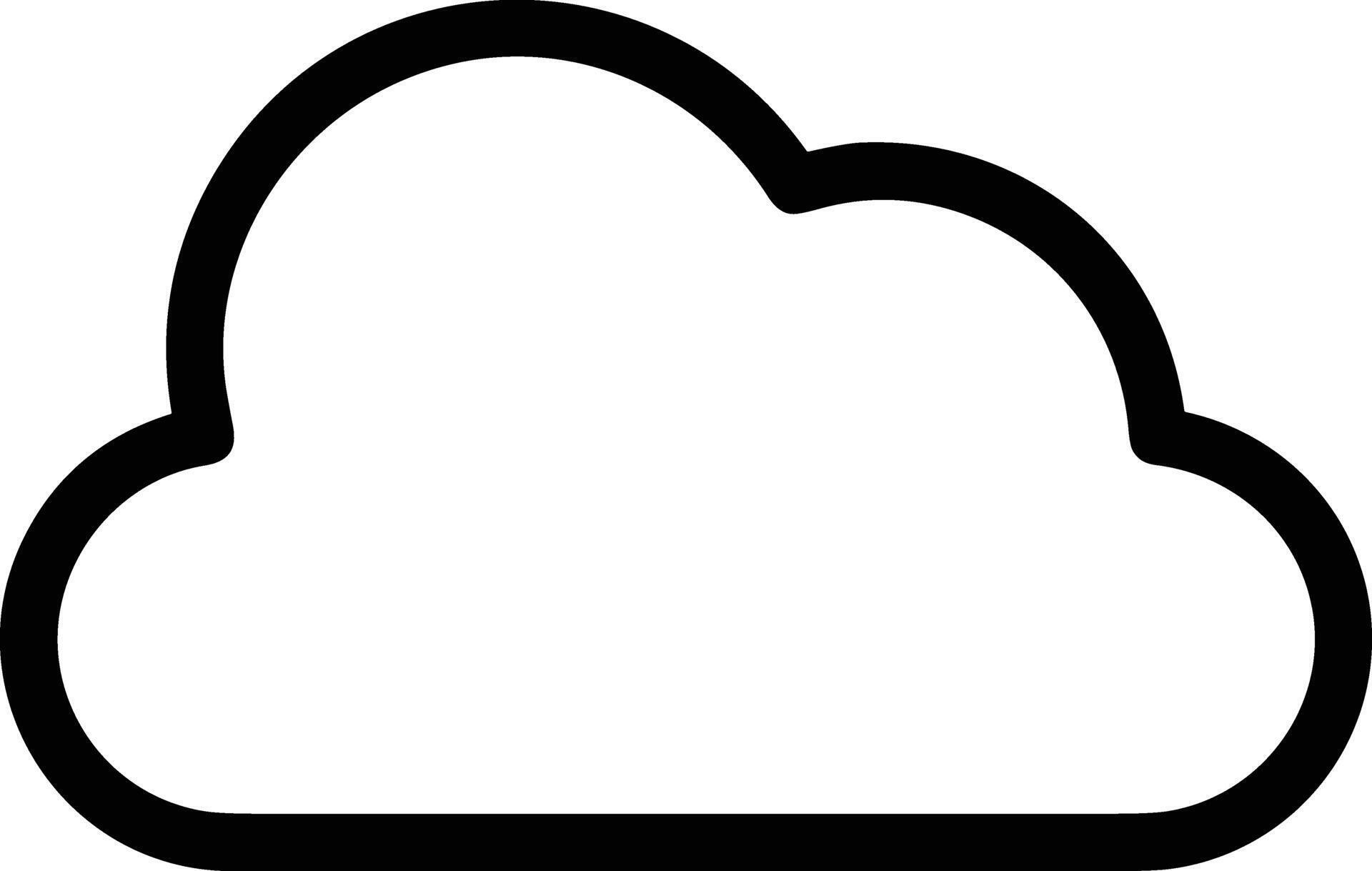 Cloud icon symbol vector image. Illustration of the hosting storage ...
