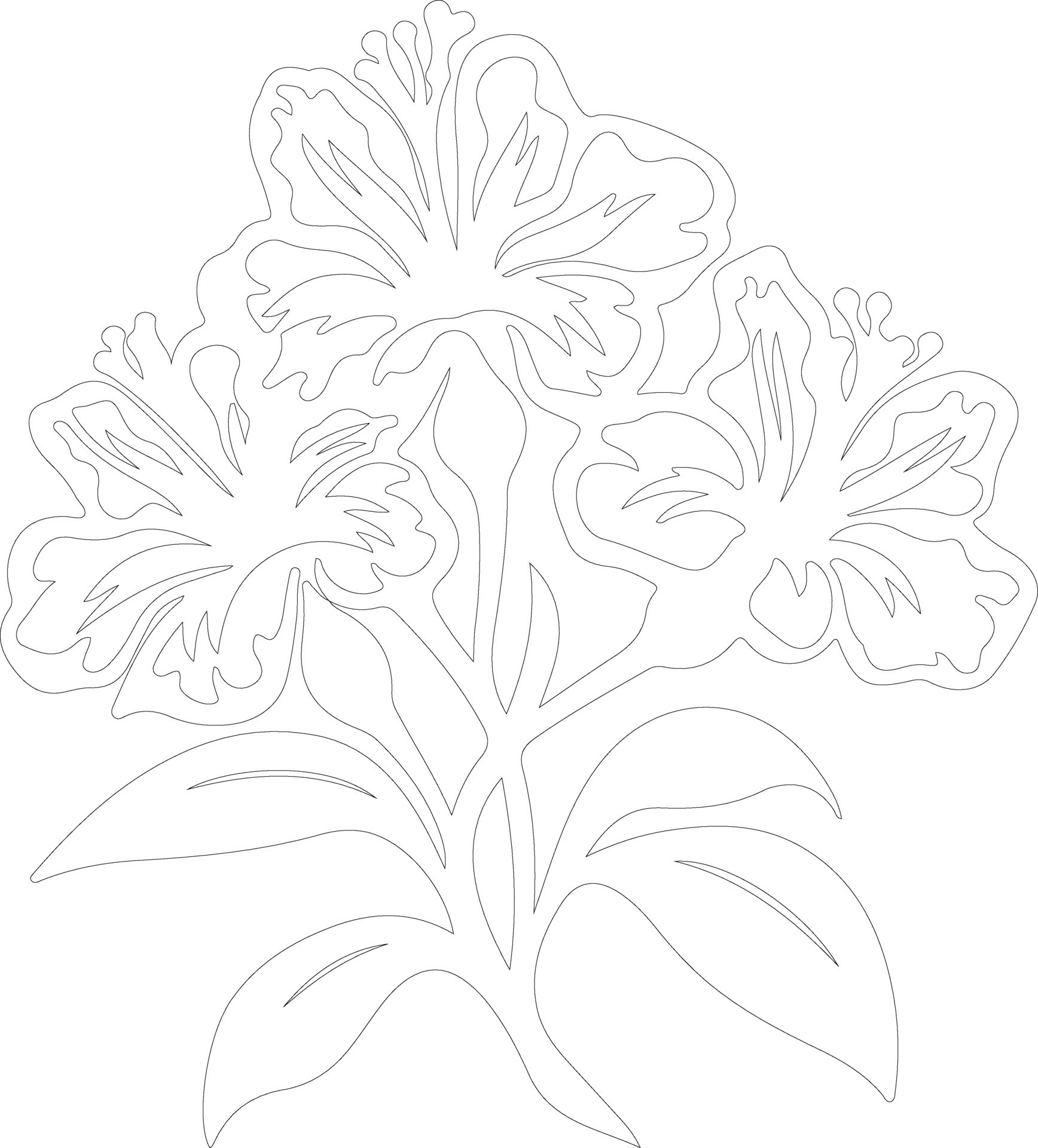Ai Generated Rhododendron Outline Silhouette 40542537 Vector Art At