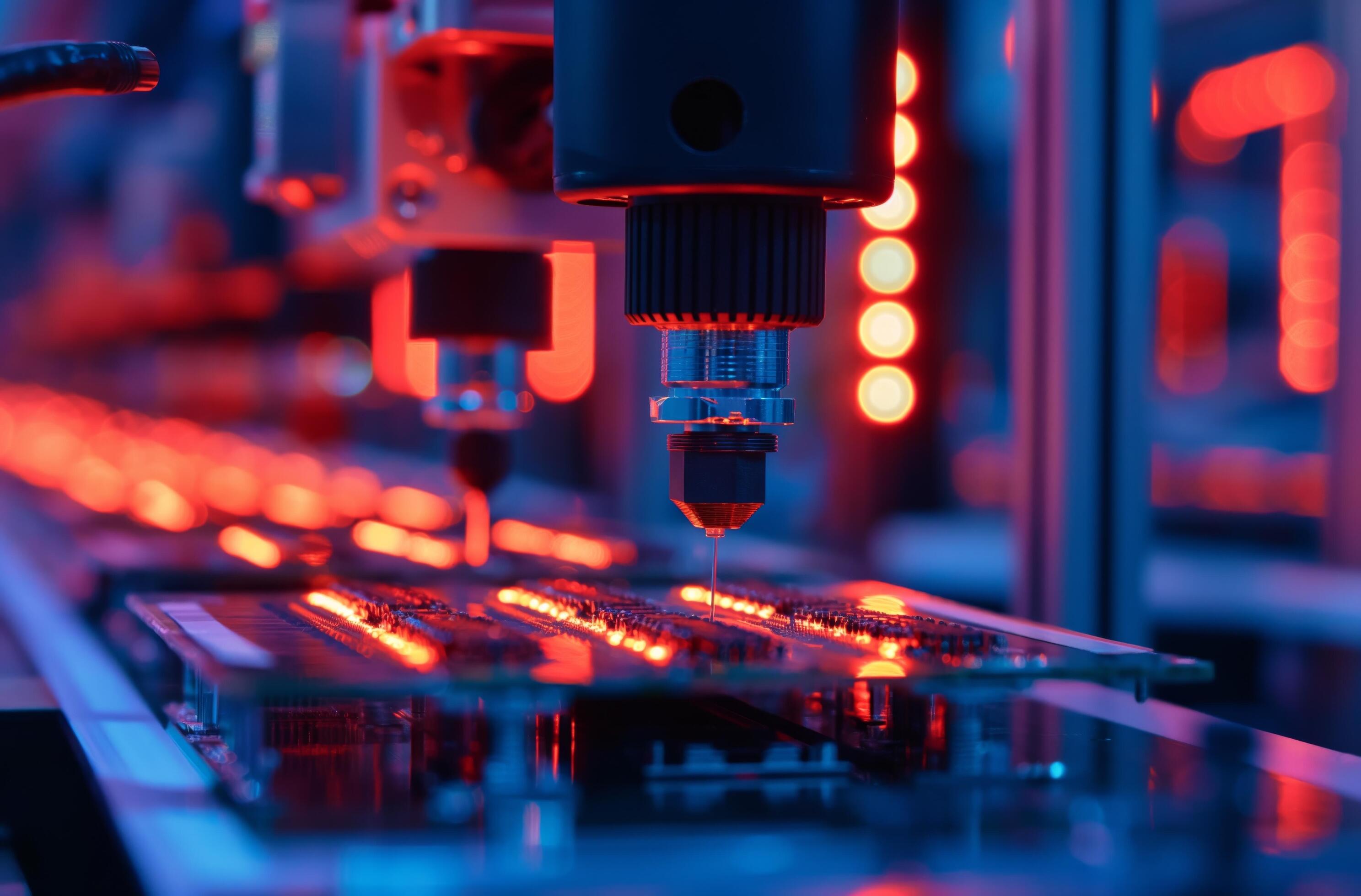 AI generated Precision microchip fabrication 40545739 Stock Photo at ...