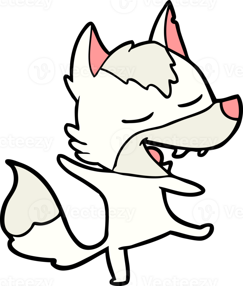 Cartoon Wolf Laughing 40548058 Png