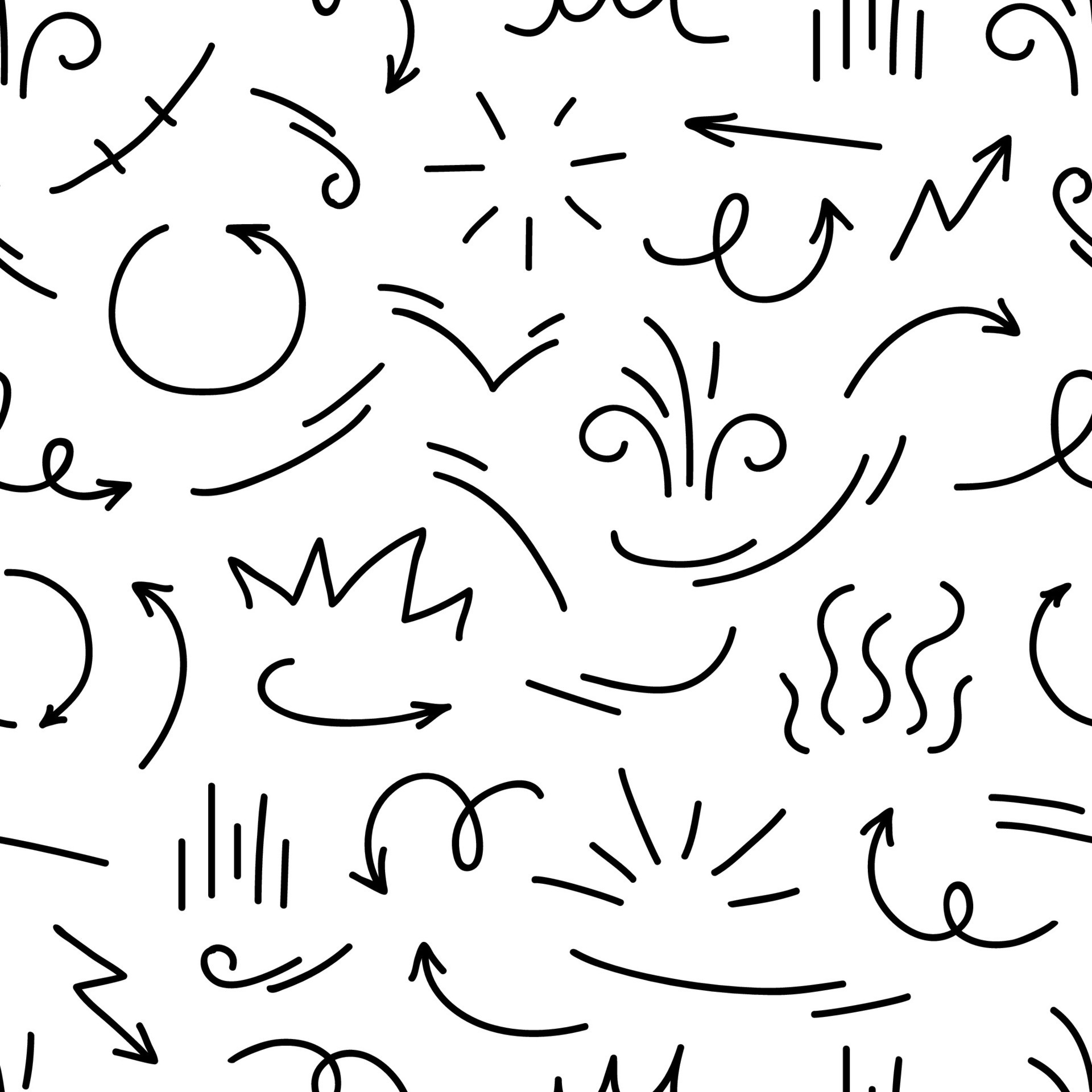 Movement motion lines seamless vector tile pattern 40551751 Vector Art ...