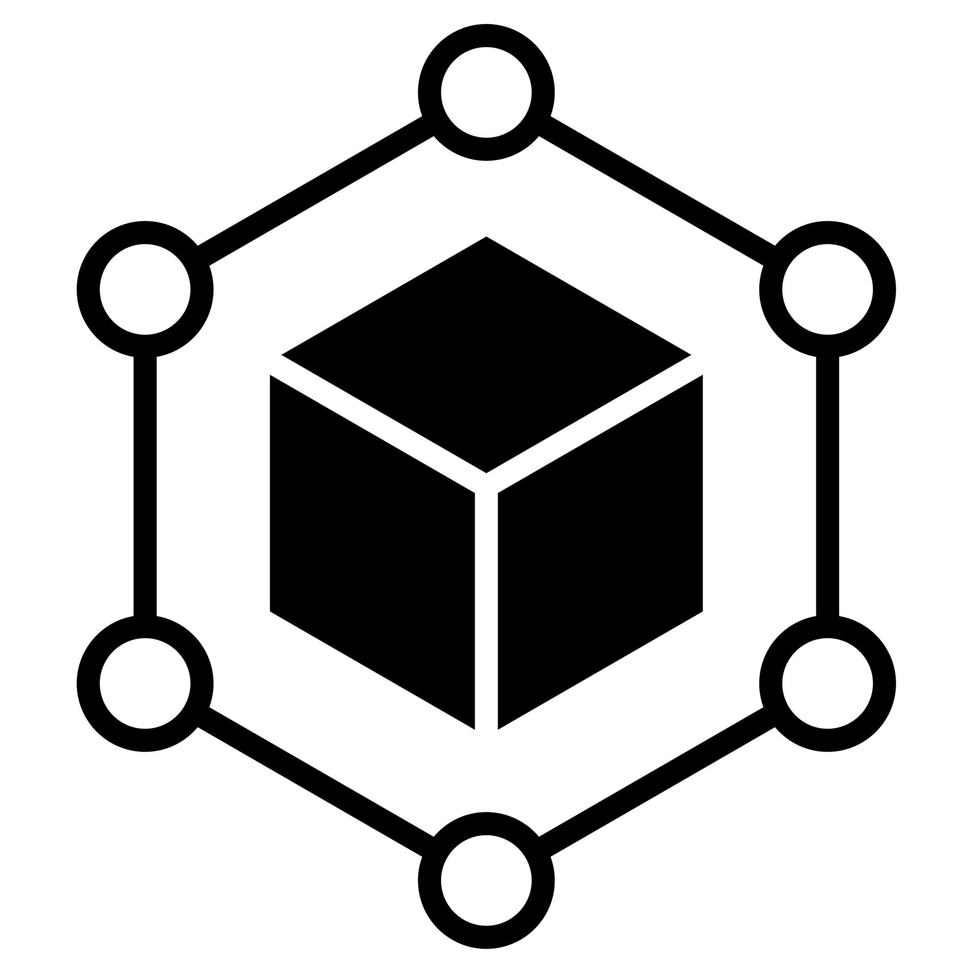 Blockchain Technology Icon Line Vector Illustration 40552860 Vector Art