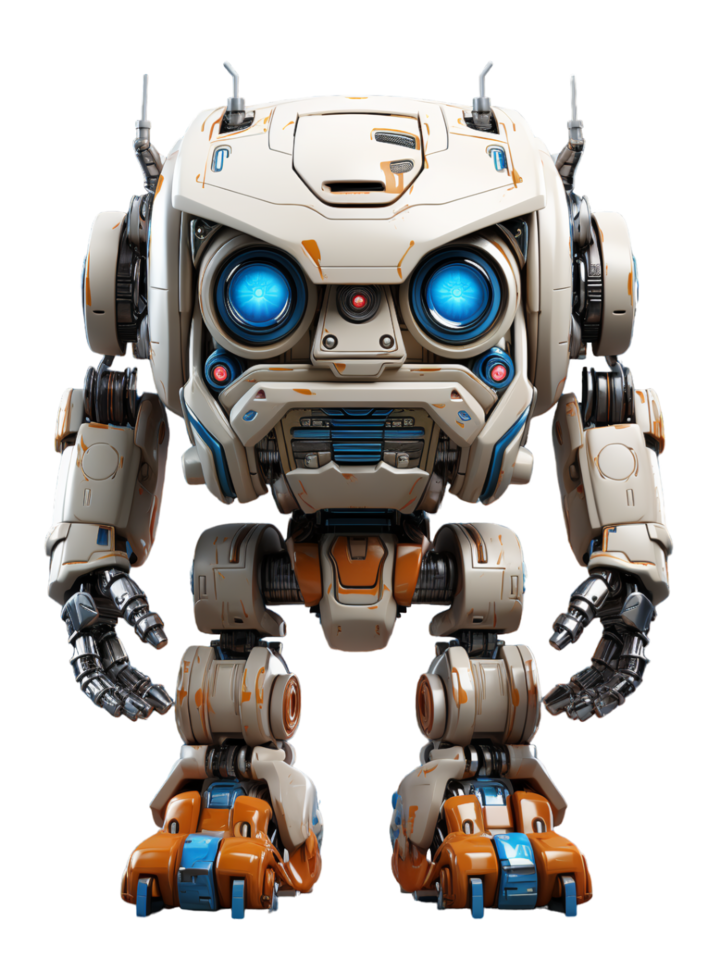 Ai Generated 3d Futuristic Style Small Robot Character Generative Ai 40555640 Png