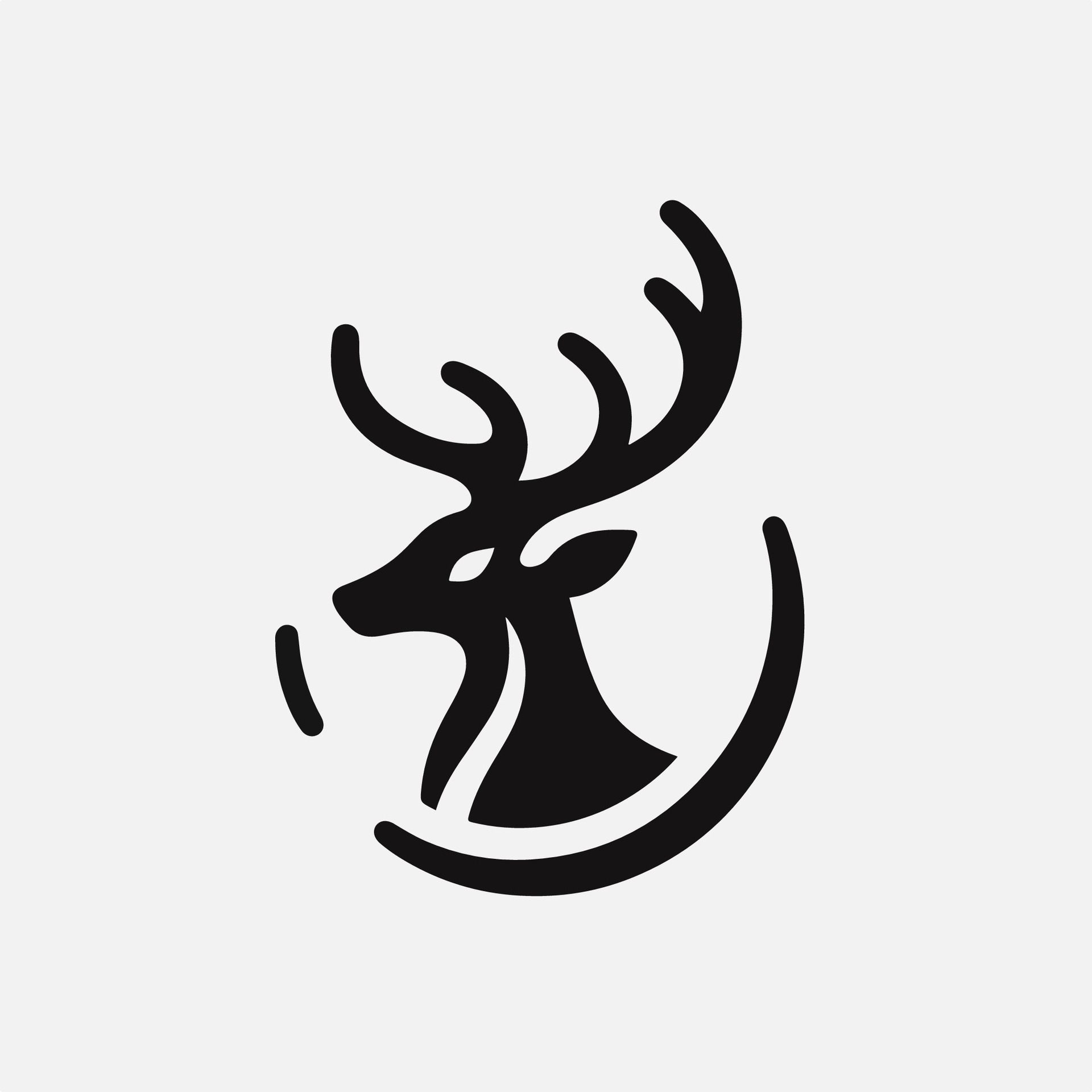 dear logo icon vector 40555990 Vector Art at Vecteezy