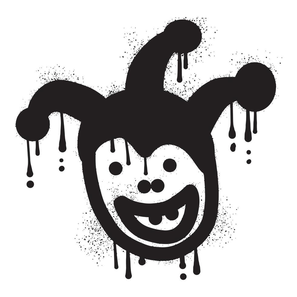 Fool jester graffiti with black spray paint 40561398 Vector Art at Vecteezy Fool jester graffiti with black spray paint 40561398 Vector Art at Vecteezy