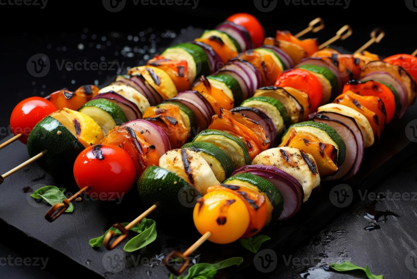 AI generated Savory Skewers vegetables grill food. Generate Ai 40562645 ...