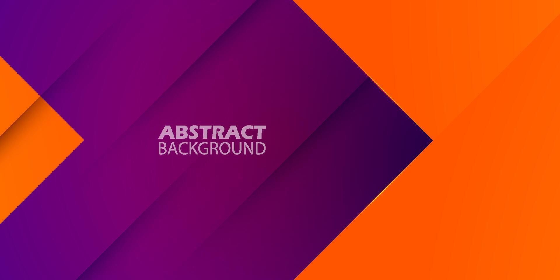 Abstract Geometric Futuristic Background With Colorful Bright Orange And Purple Gradient