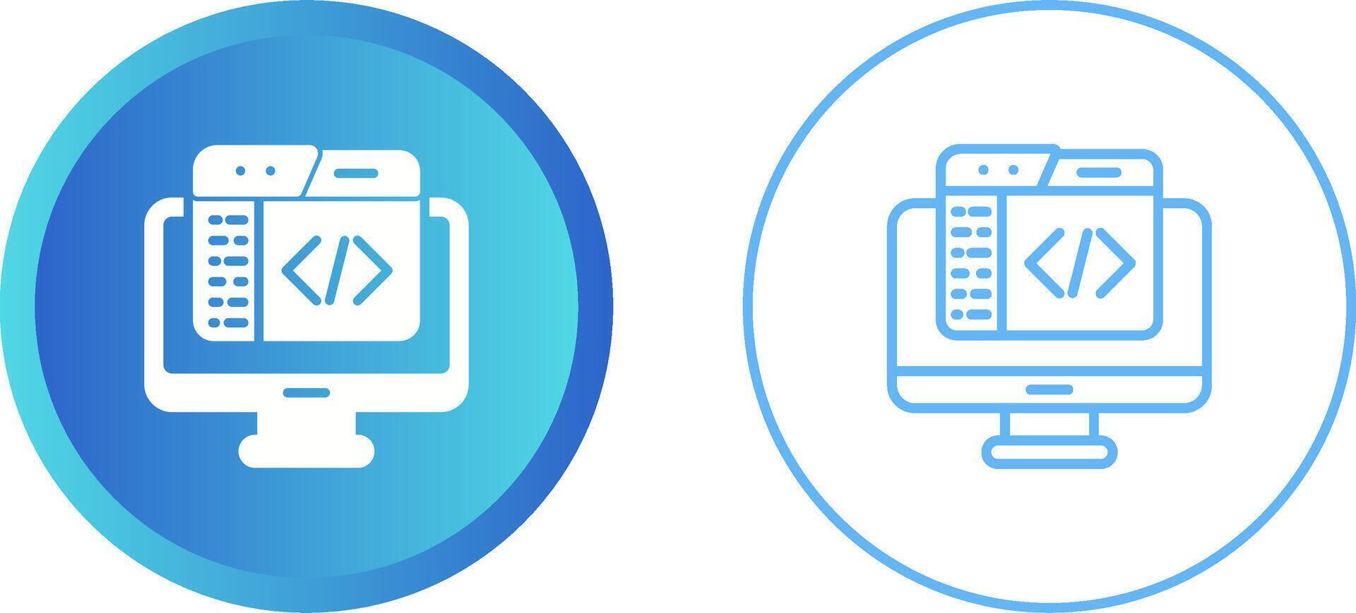 Code Editor Vector Icon 40590310 Vector Art at Vecteezy