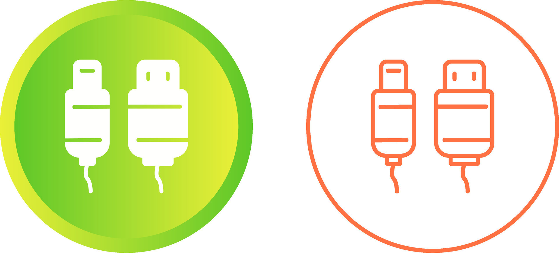 Usb Cable Vector Icon 40592219 Vector Art At Vecteezy