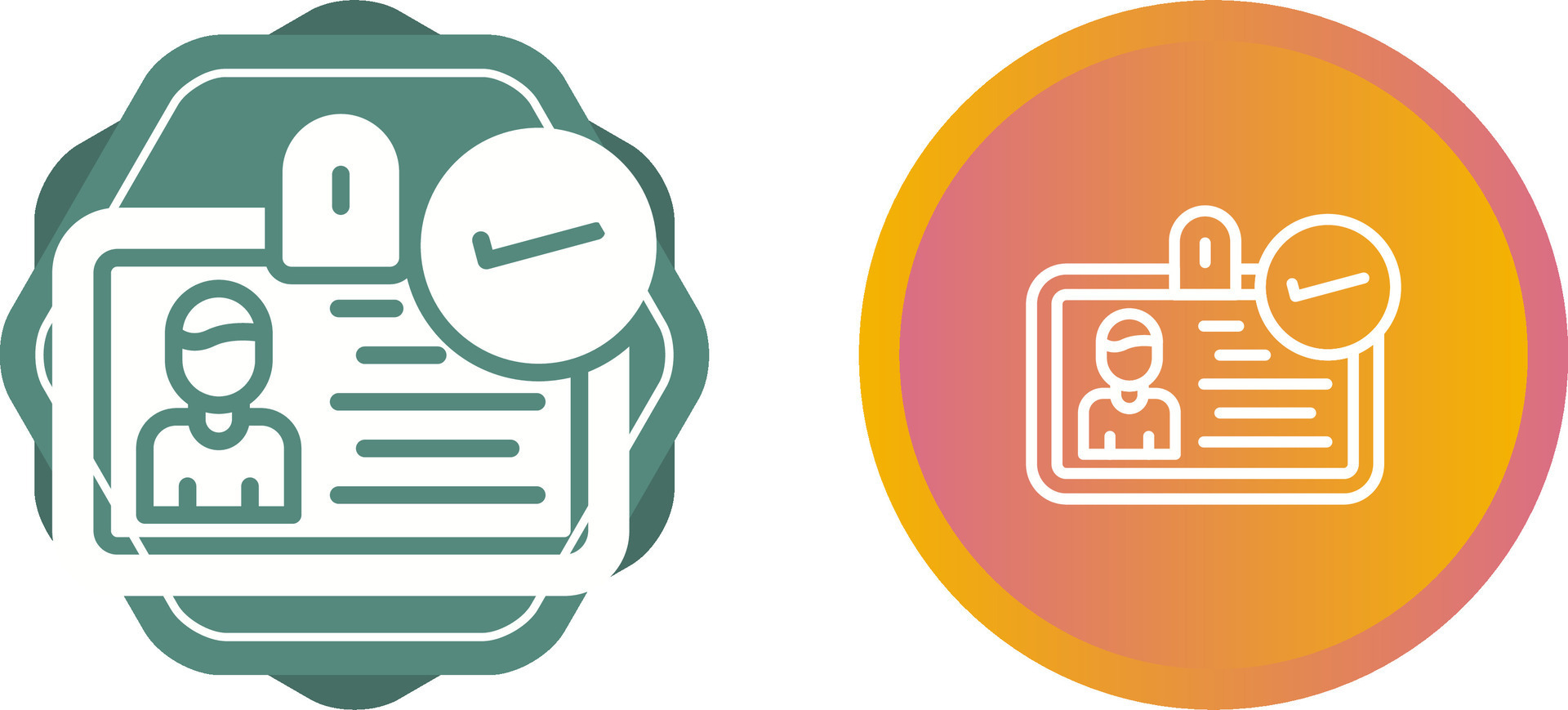 Id Verification Vector Icon 40601729 Vector Art At Vecteezy