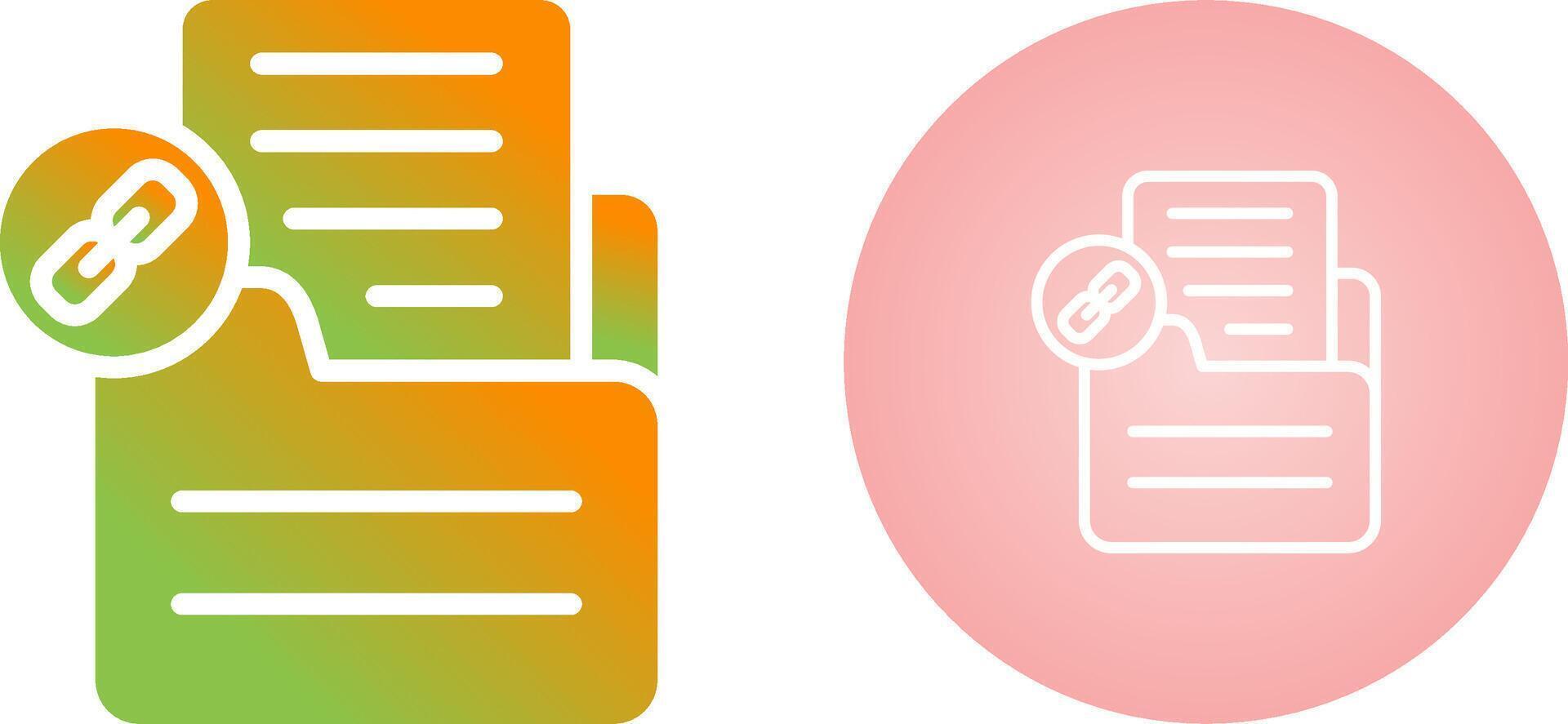 Document Link Vector Icon 40607402 Vector Art at Vecteezy