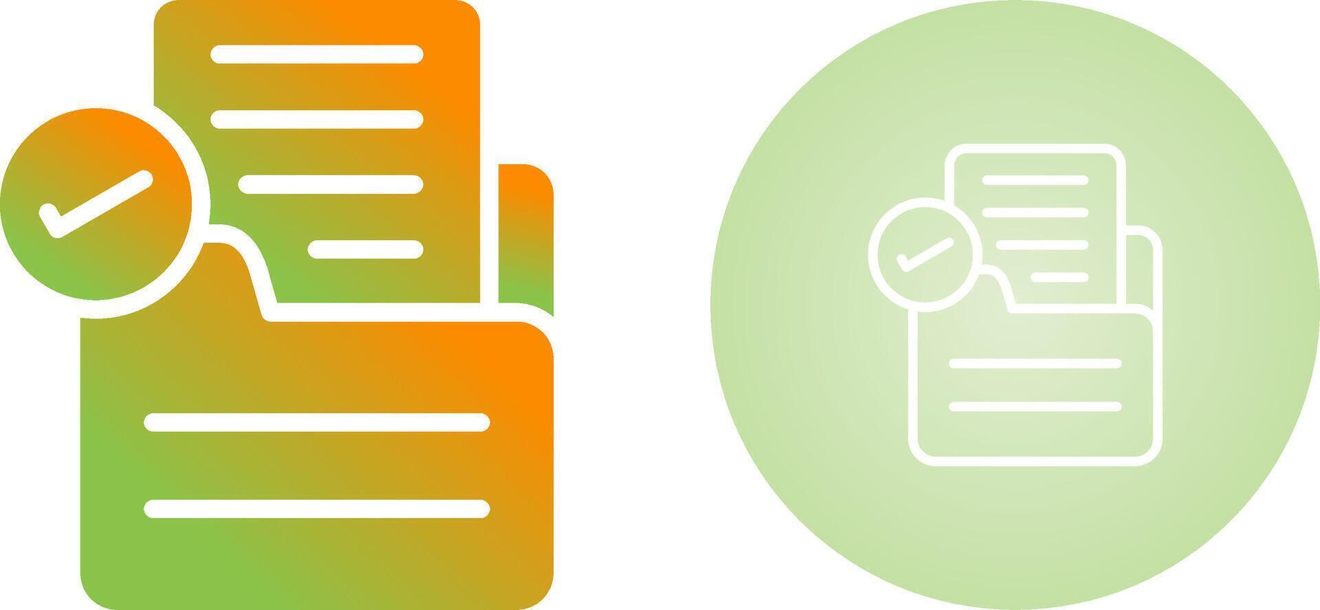 Document Approval Vector Icon 40607420 Vector Art at Vecteezy