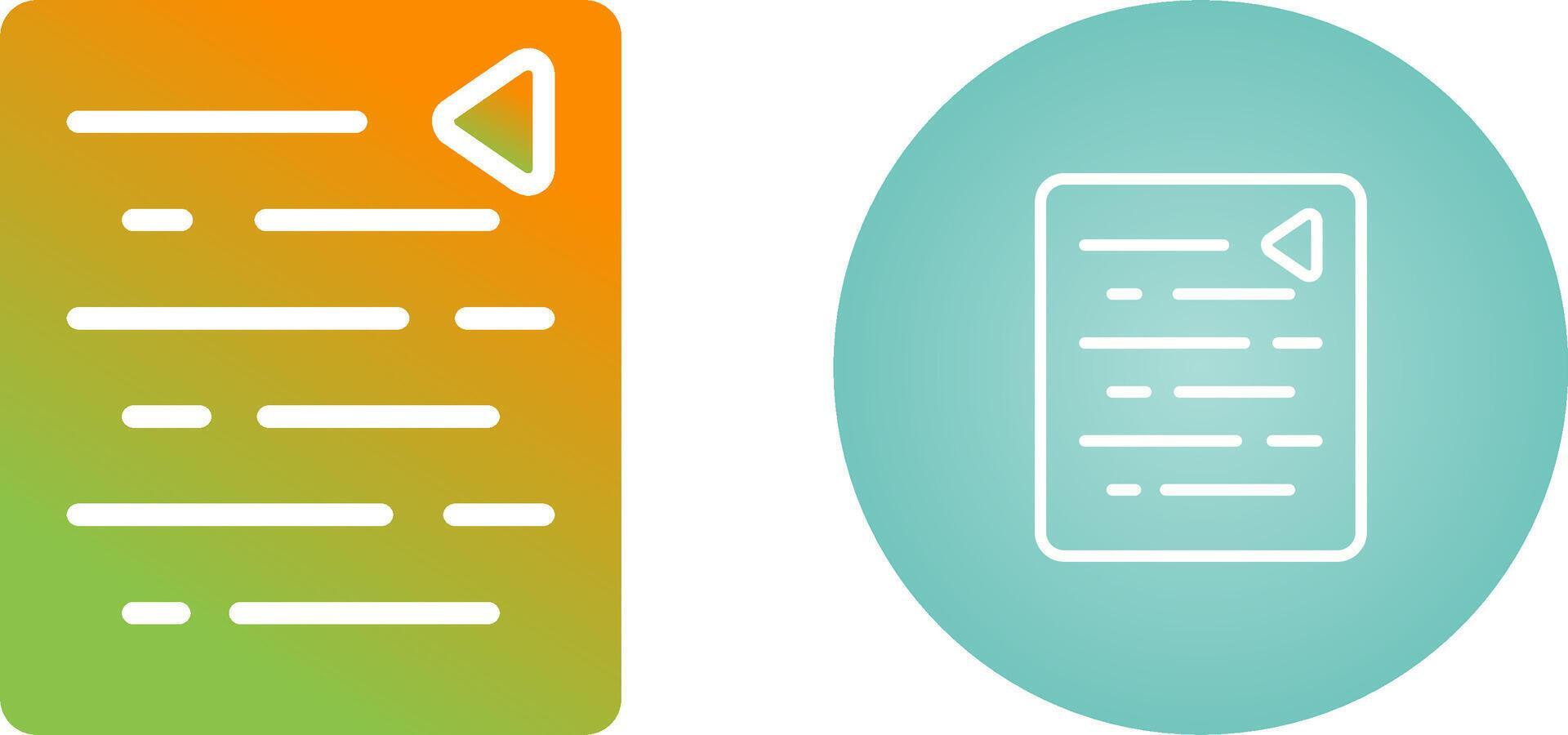 Document Outdent Vector Icon 40607457 Vector Art at Vecteezy