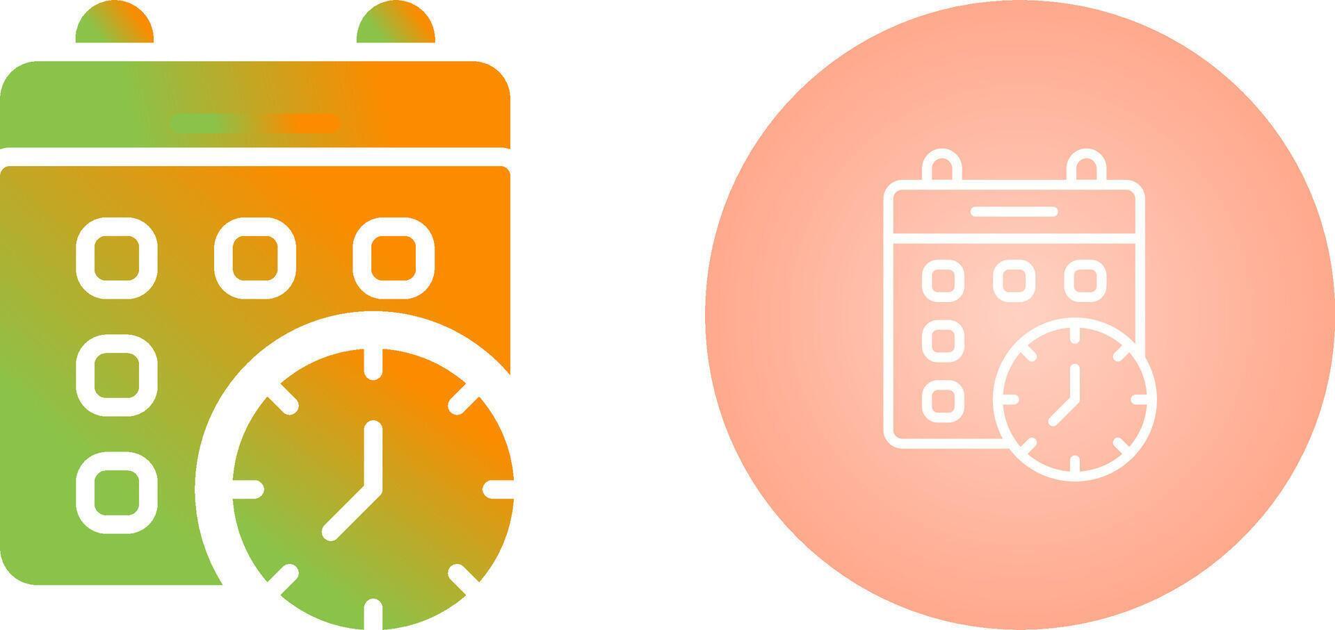 Calender Clock Vector Icon 40607833 Vector Art at Vecteezy