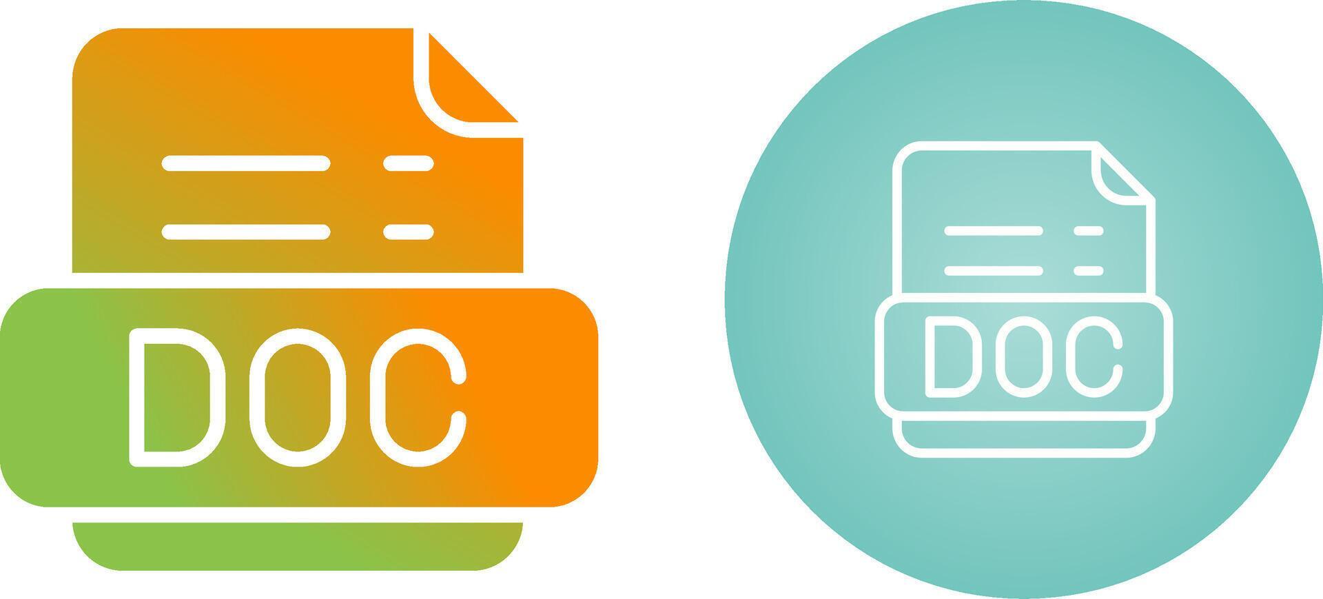 Doc Vector Icon 40607874 Vector Art at Vecteezy