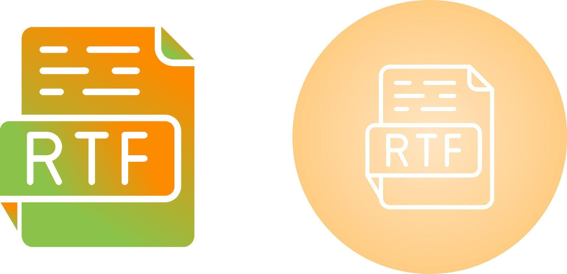 RTF Vector Icon 40608685 Vector Art at Vecteezy