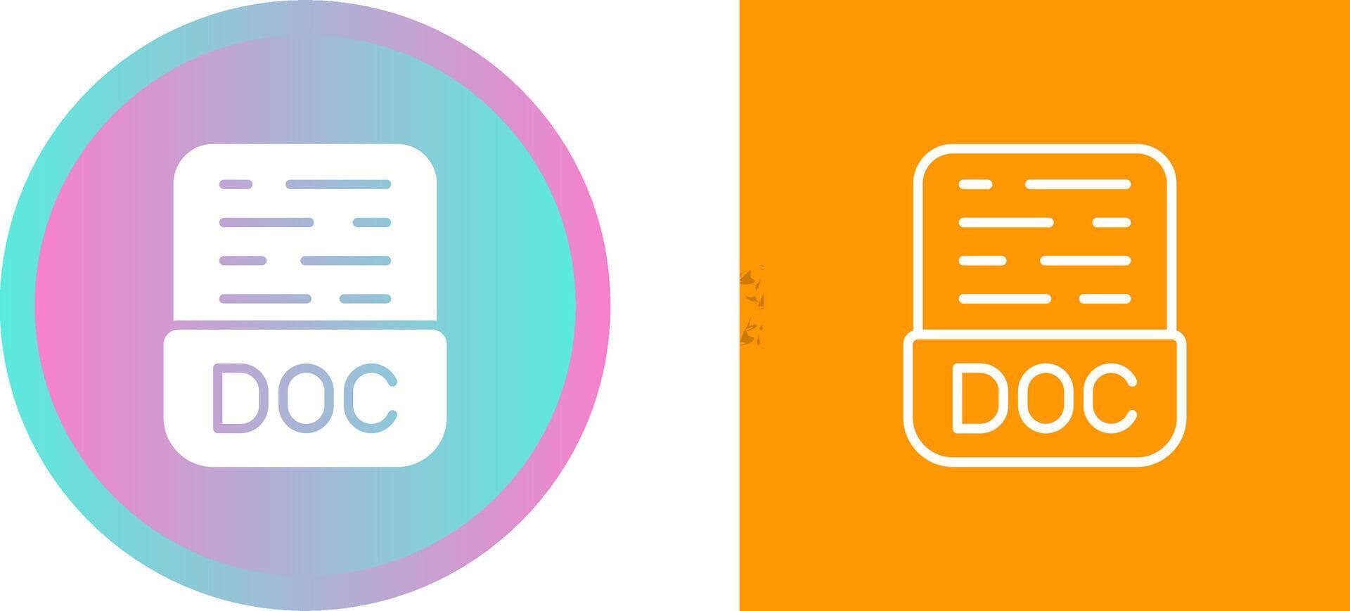 DOC Vector Icon 40613034 Vector Art at Vecteezy