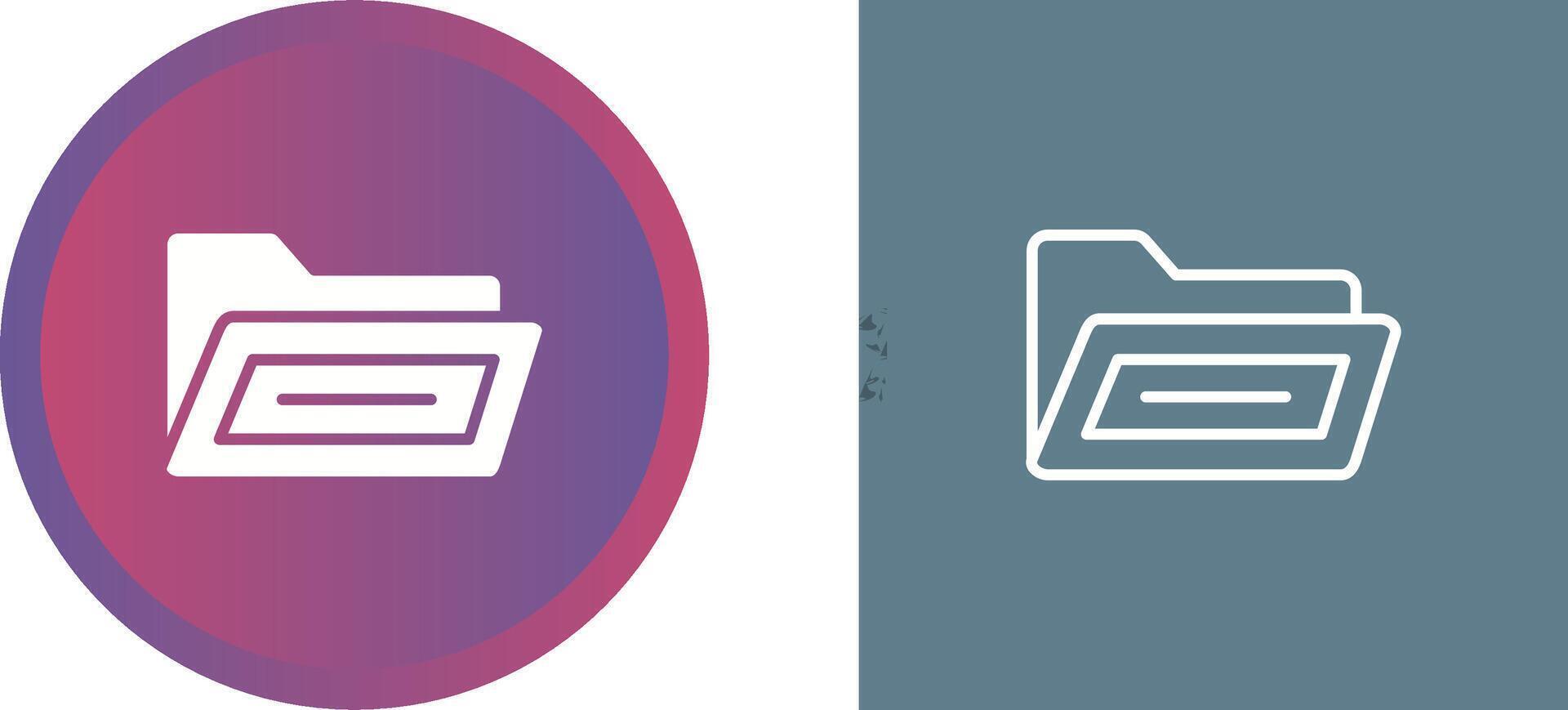 Open File Folder Vector Icon 40614037 Vector Art at Vecteezy