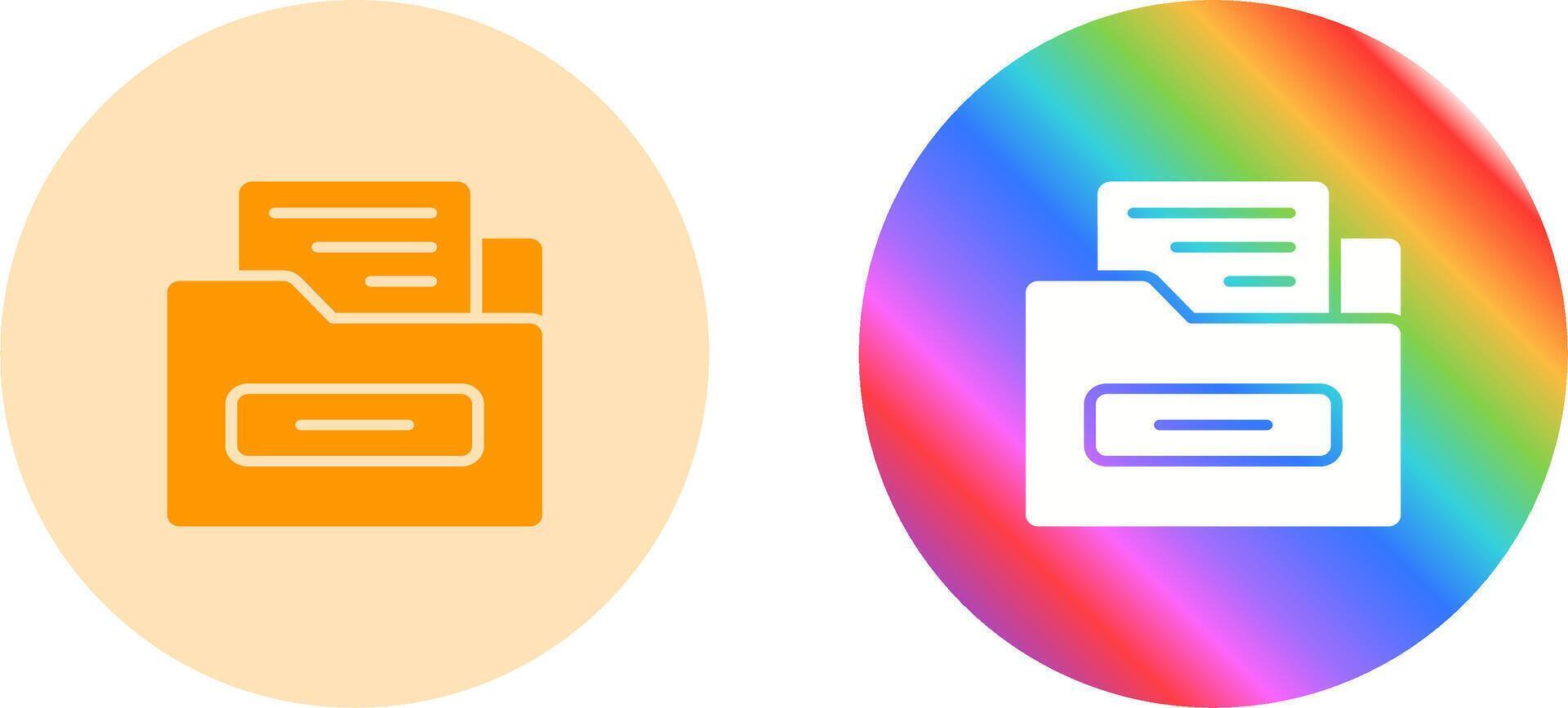 File Folder Vector Icon 40633686 Vector Art At Vecteezy