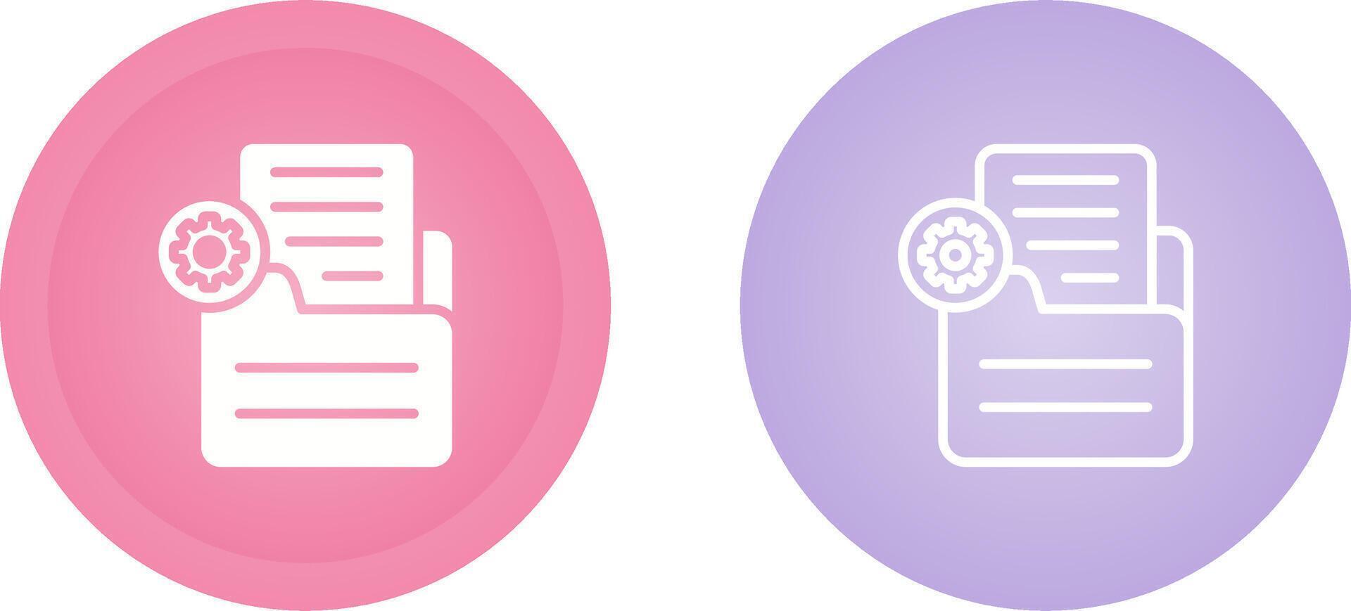 Document Settings Vector Icon 40637535 Vector Art at Vecteezy