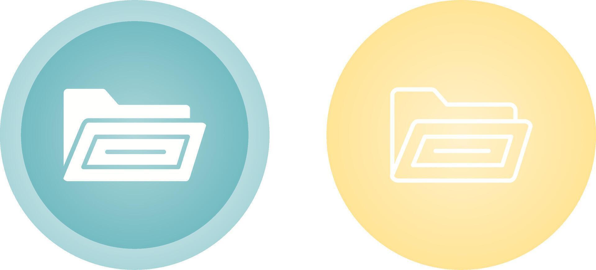 Open File Folder Vector Icon 40638755 Vector Art at Vecteezy