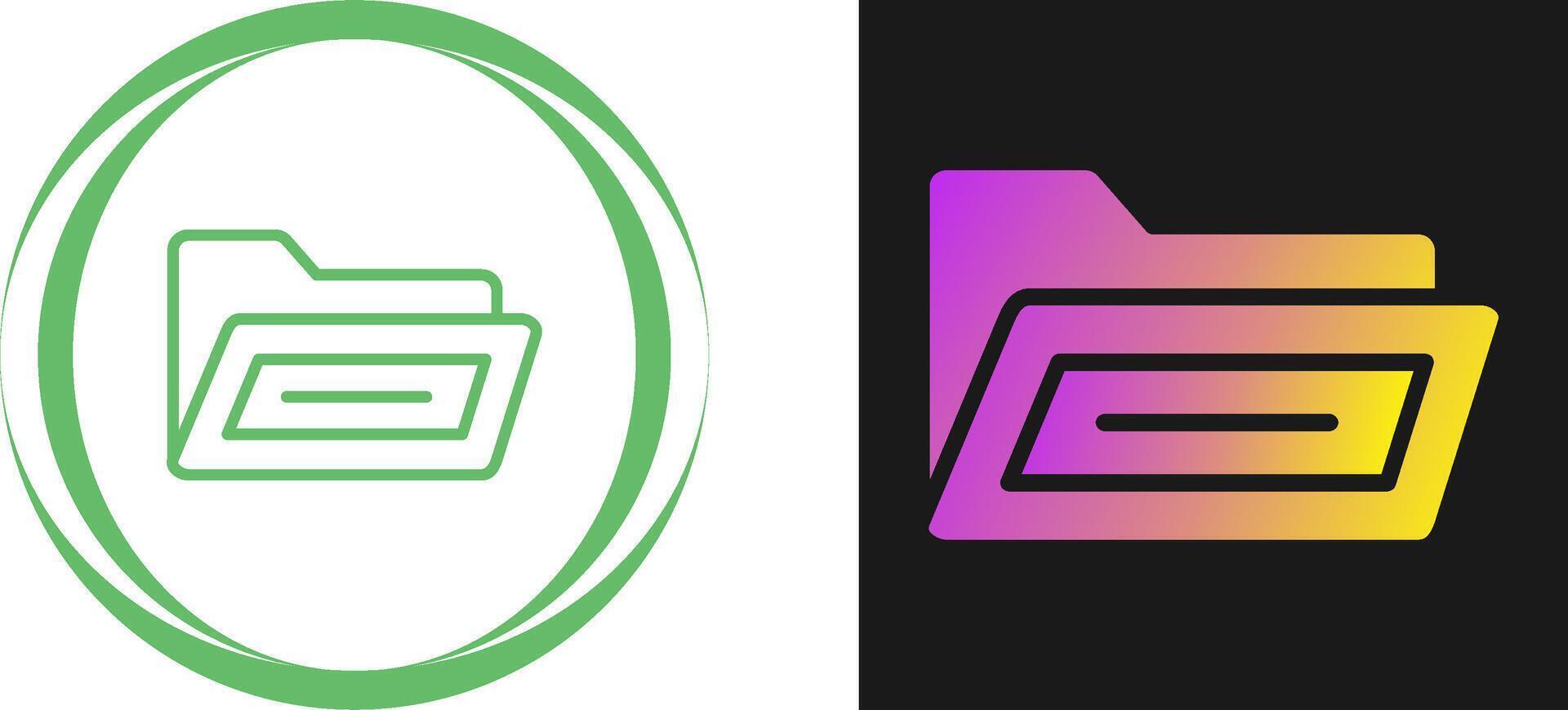 Open File Folder Vector Icon 40648696 Vector Art at Vecteezy