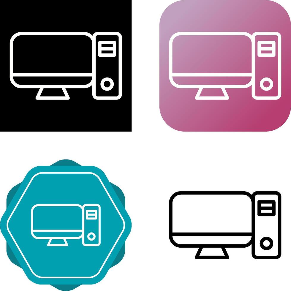 Desktop Computer Vector Icon 40651338 Vector Art at Vecteezy